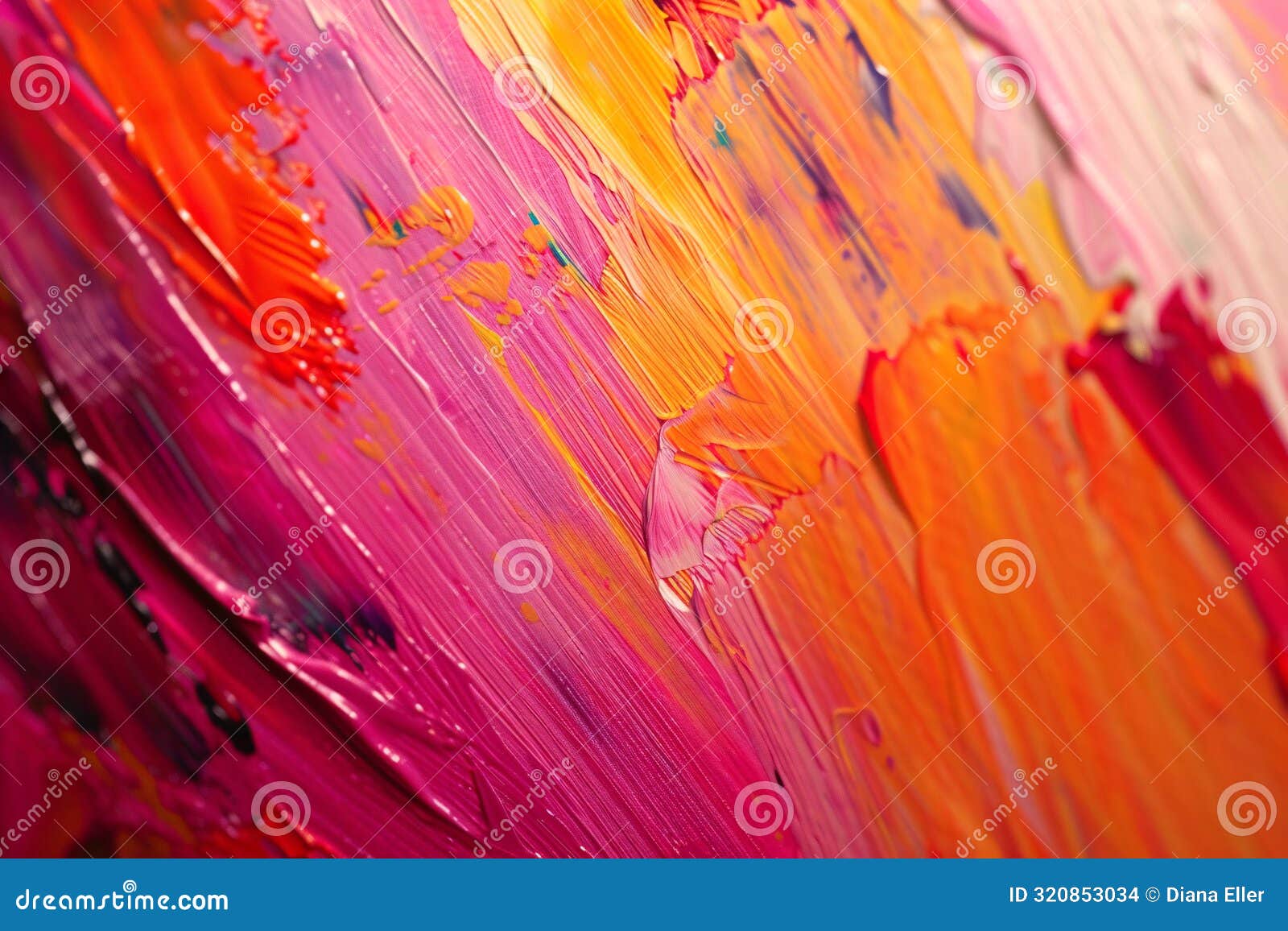 Colorful Paint Brush Strokes Background Stock Illustration ...