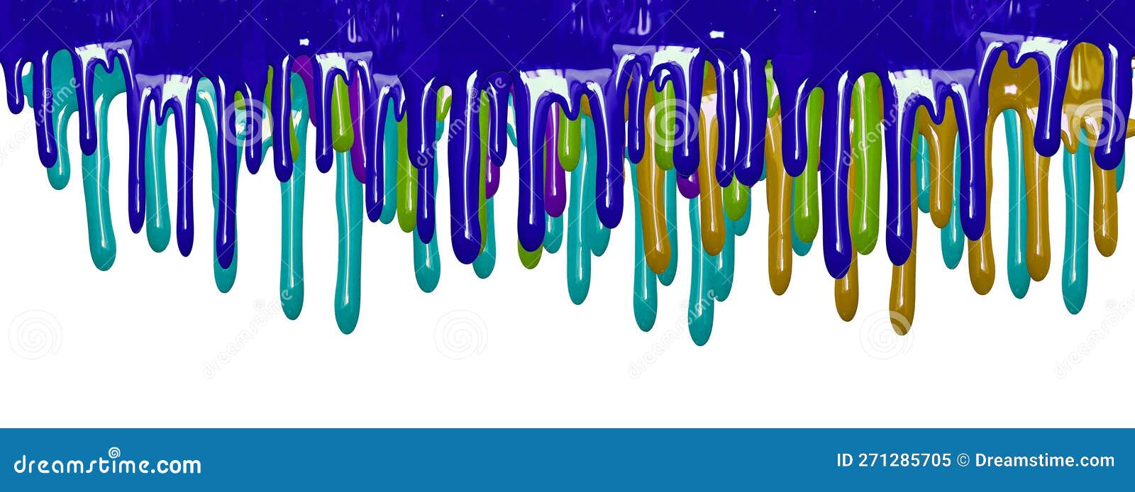 Colorful Paint Drops Isolated on White Background. Close Up that ...