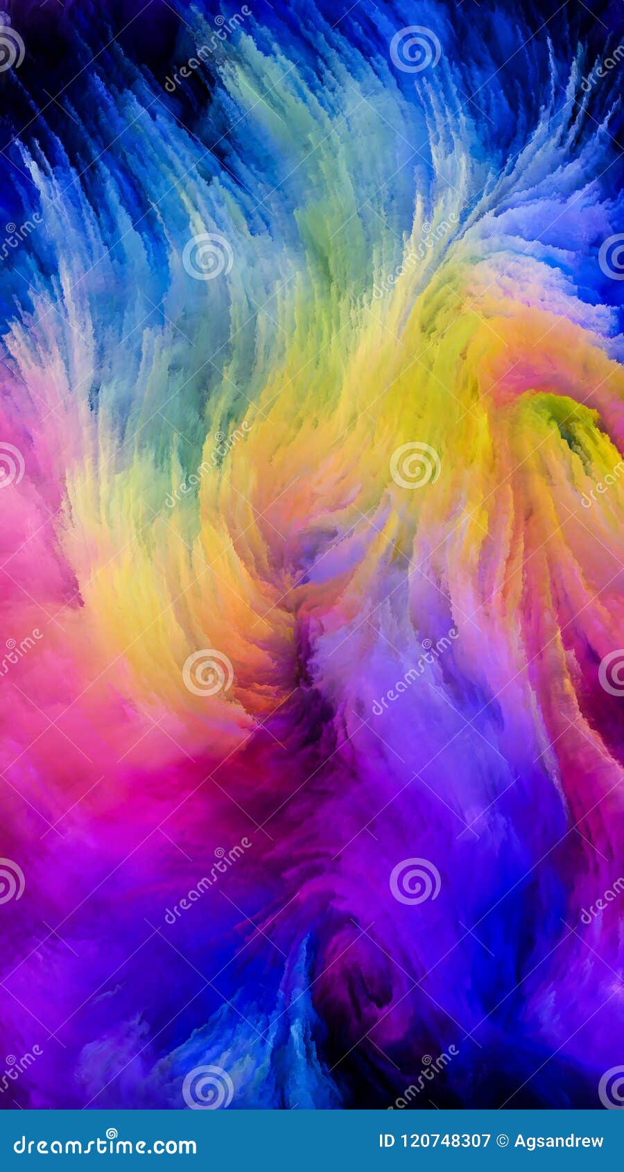 Colorful Paint Evolution stock illustration. Illustration of abstract ...