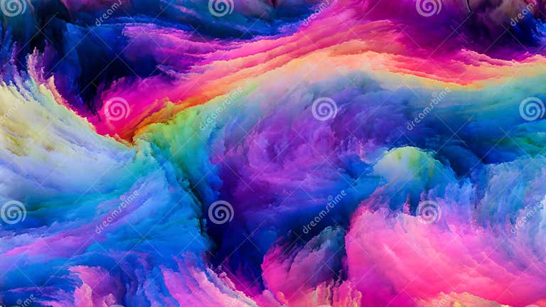 Colorful Paint Evolution stock illustration. Illustration of color ...