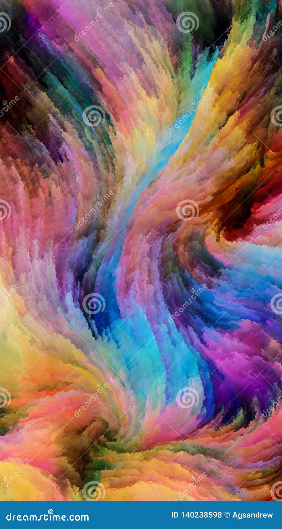 Colorful Paint Evolution stock illustration. Illustration of motion ...