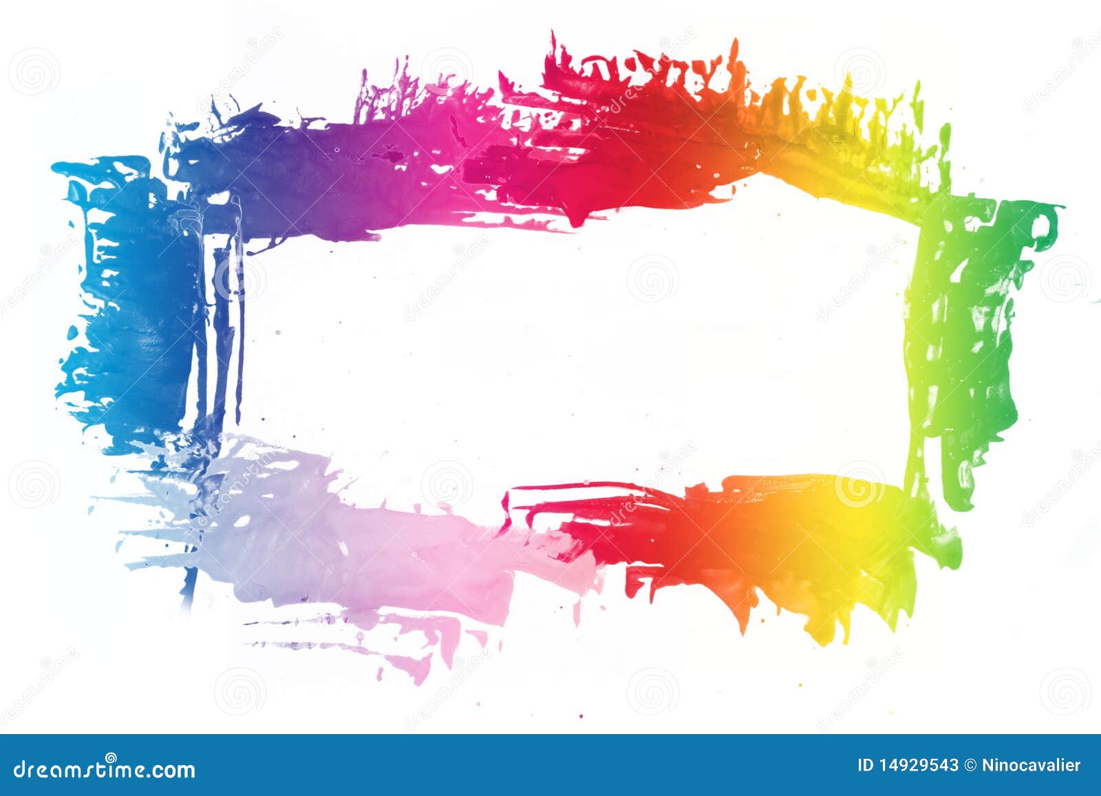 Colorful paint frame stock image. Image of vibrant, texture - 14929543