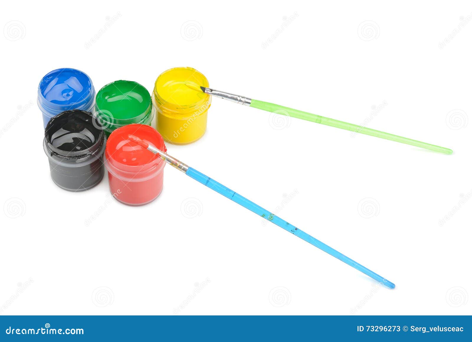 Colorful paint stock image. Image of brush, color, group - 73296273