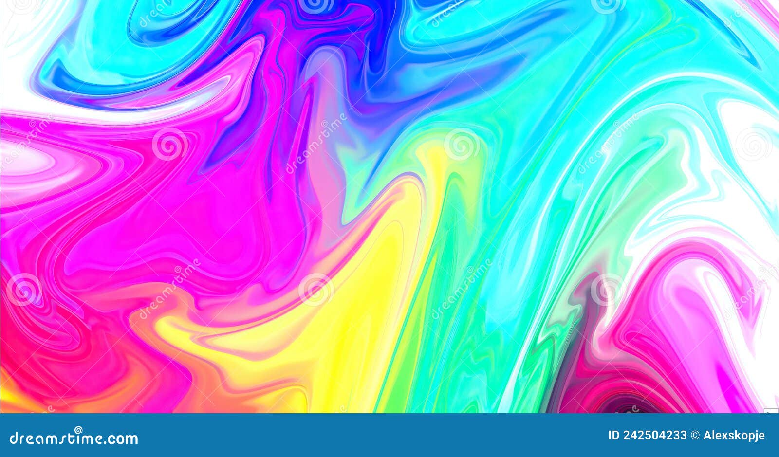 Colorful Paint Mix with Gradient Vivid Colors Stock Illustration ...