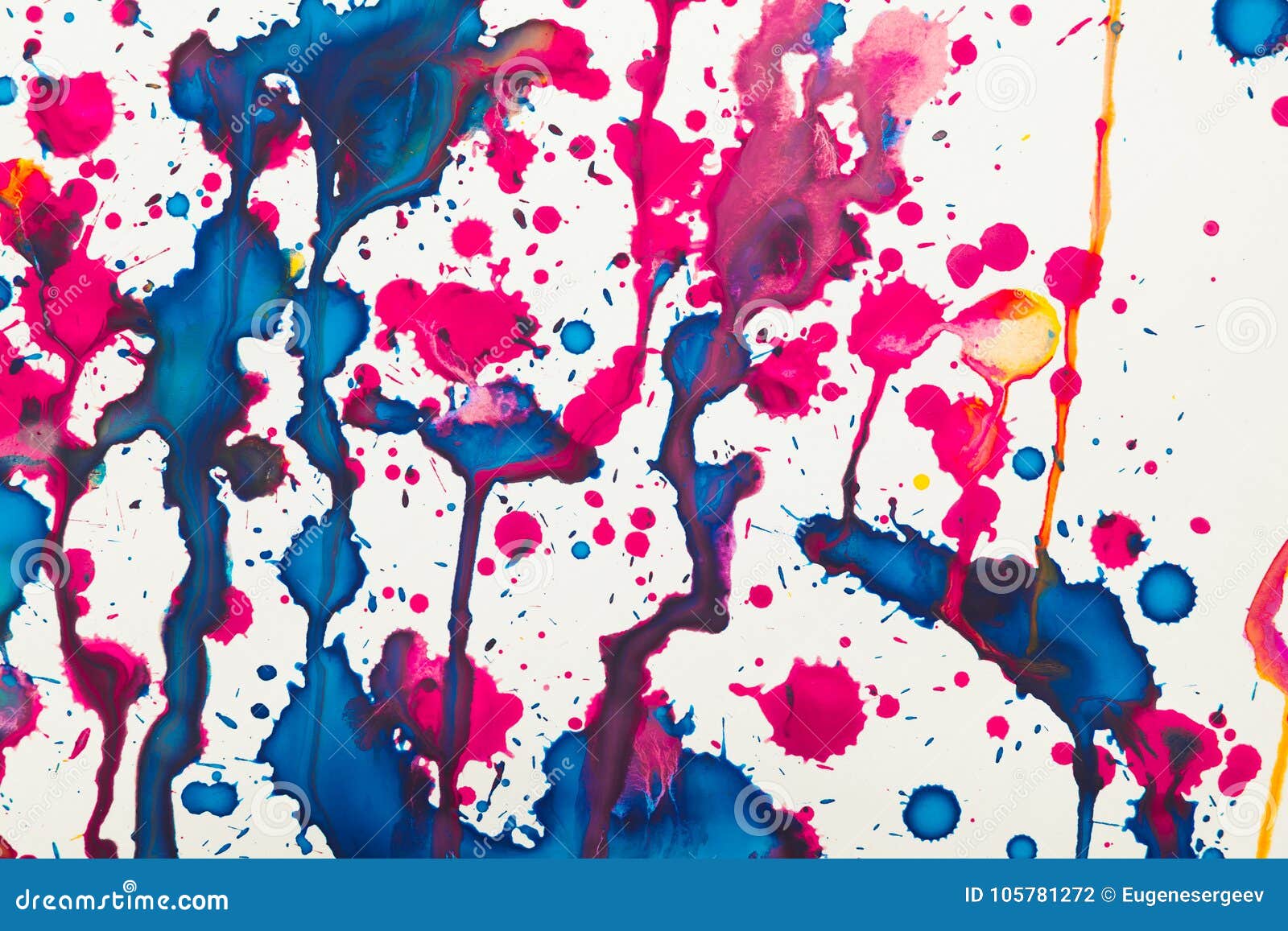 Colorful Paint Splashes Artistic Pattern Texture Stock Photo - Image of ...