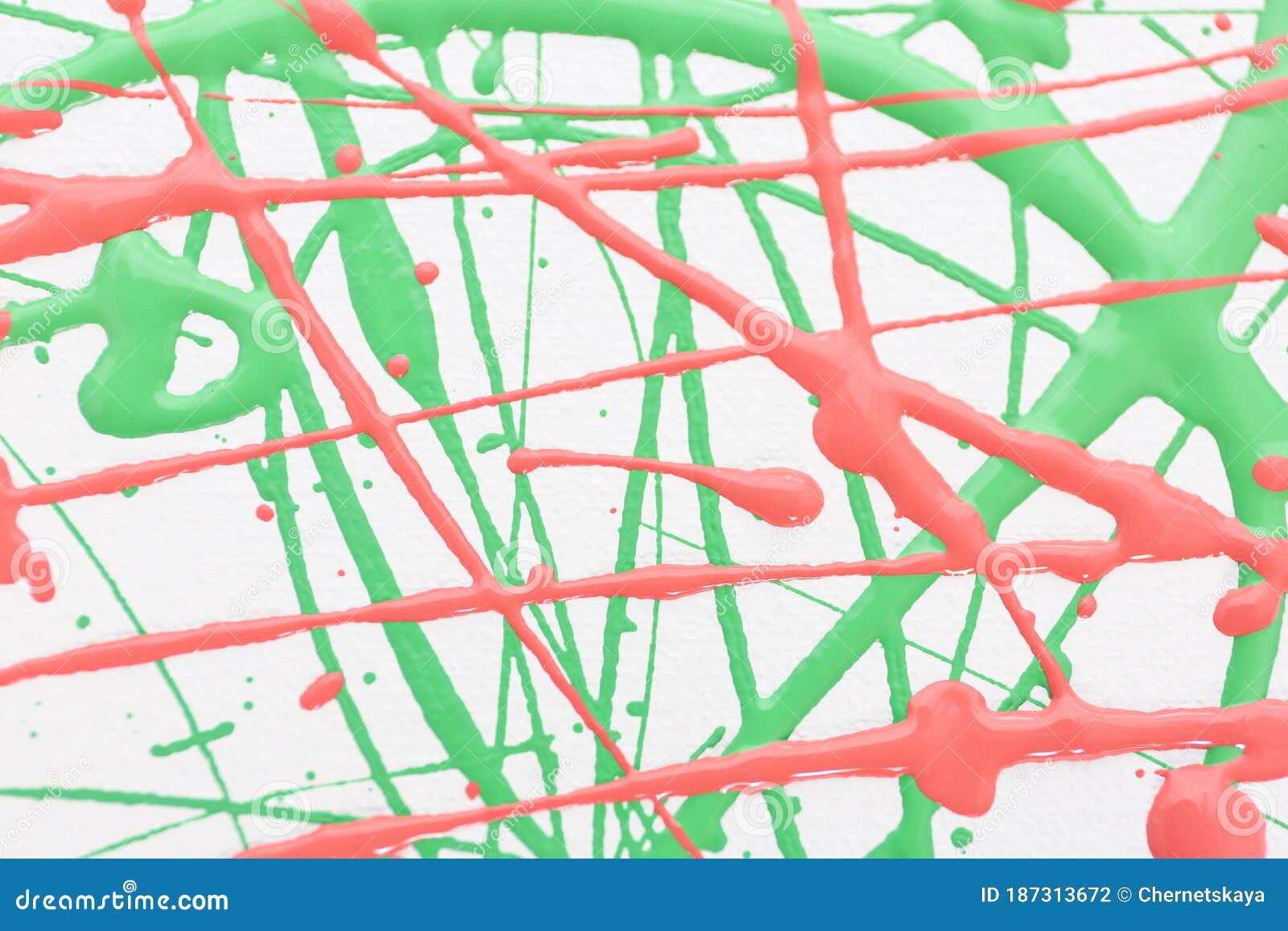 Colorful Paint Splashes on Canvas As Background. Art and Creativity ...