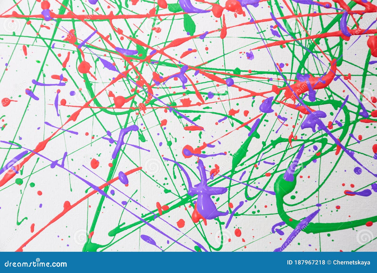 Colorful Paint Splashes on Canvas As Background. Art and Creativity ...