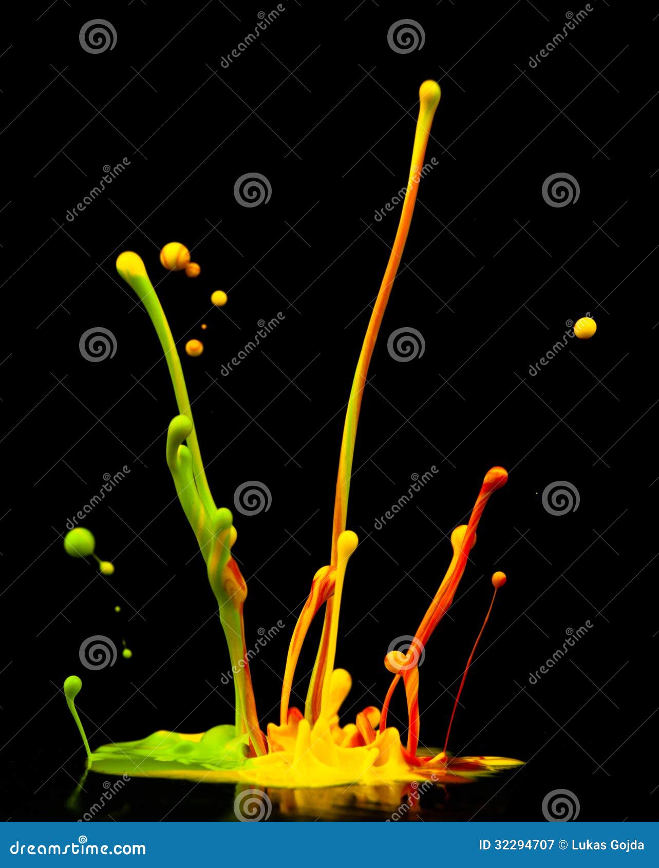 Colorful paint splashing stock image. Image of abstract - 32294707