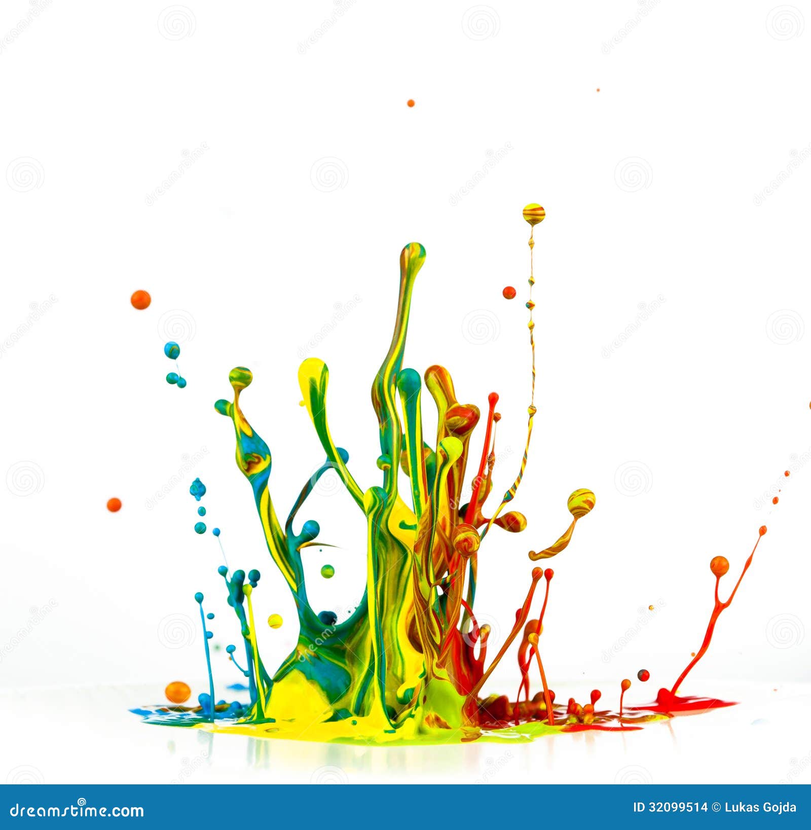 Colorful paint splashing stock photo. Image of splash - 32099514
