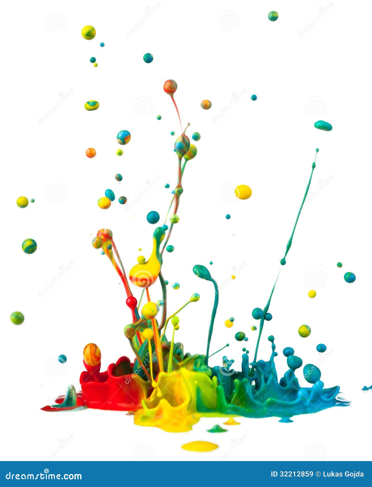 Colorful paint splashing stock image. Image of creativity - 32212859