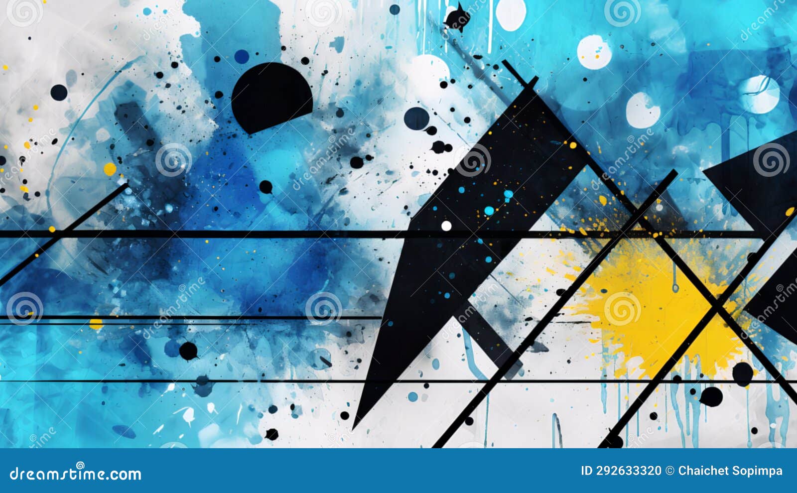 Colorful Paint Splatter Background. Modern Grunge Material Texture ...