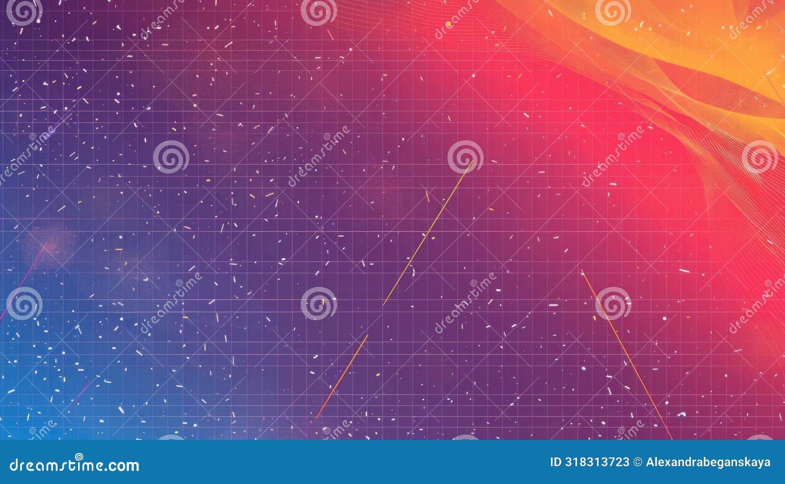 Colorful Paint Splatter on Gradient Background. Abstract Art Concept ...