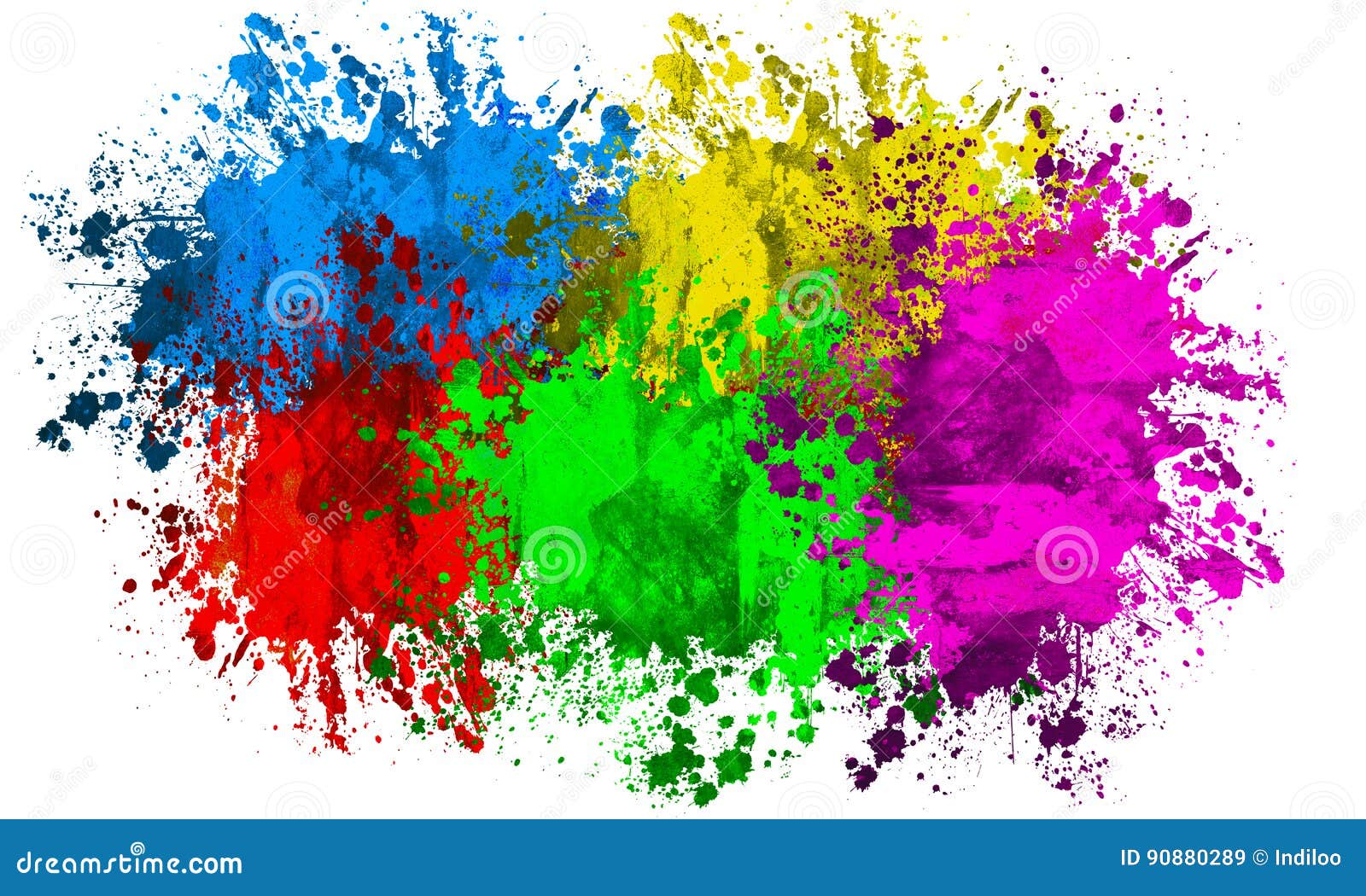 Colorful Paint Splatters Royalty-Free Stock Photography | CartoonDealer ...