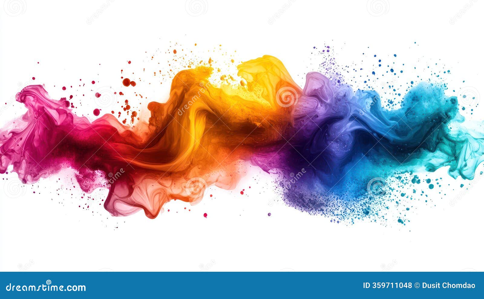 Colorful Paint Swirls Create Abstract Representation of Creativity and ...