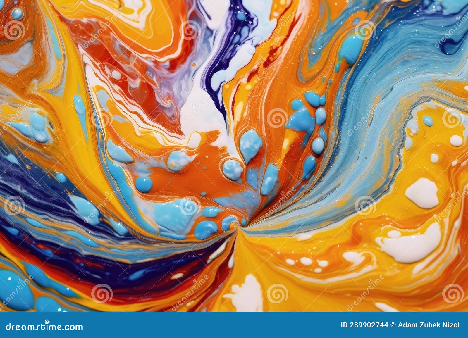 A colorful paint swirls stock illustration. Illustration of drawing ...