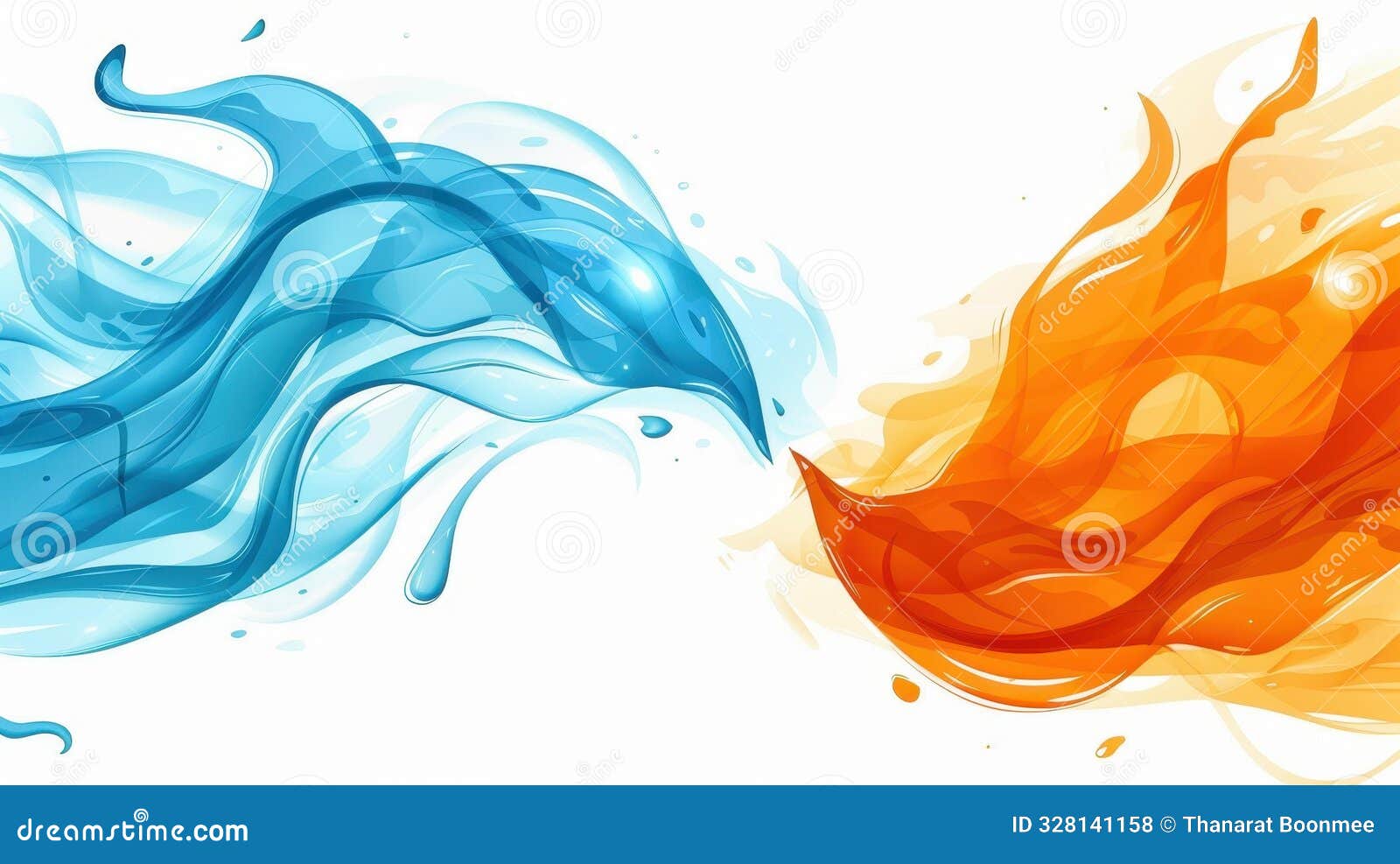 Colorful Paint Tank Creating Abstract Background Stock Illustration ...
