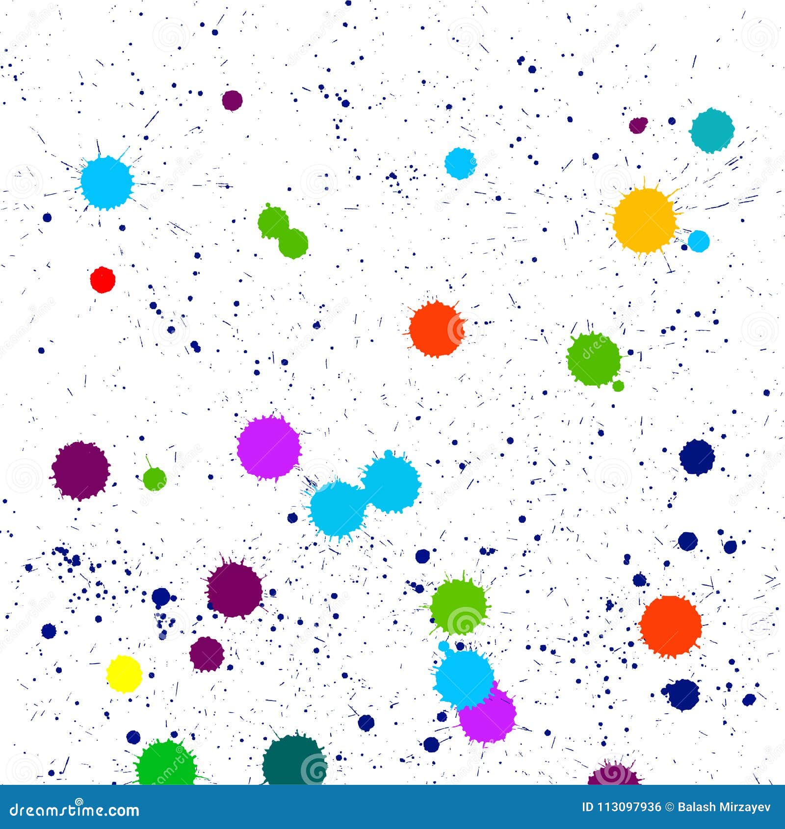 Colorful Paint of Paint. Vector Background. Stock Vector - Illustration ...