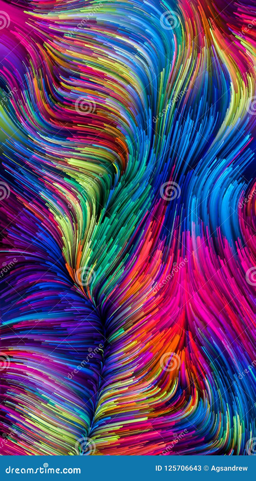 Colorful Paint Virtual stock image. Image of swirl, vibrant - 125706643