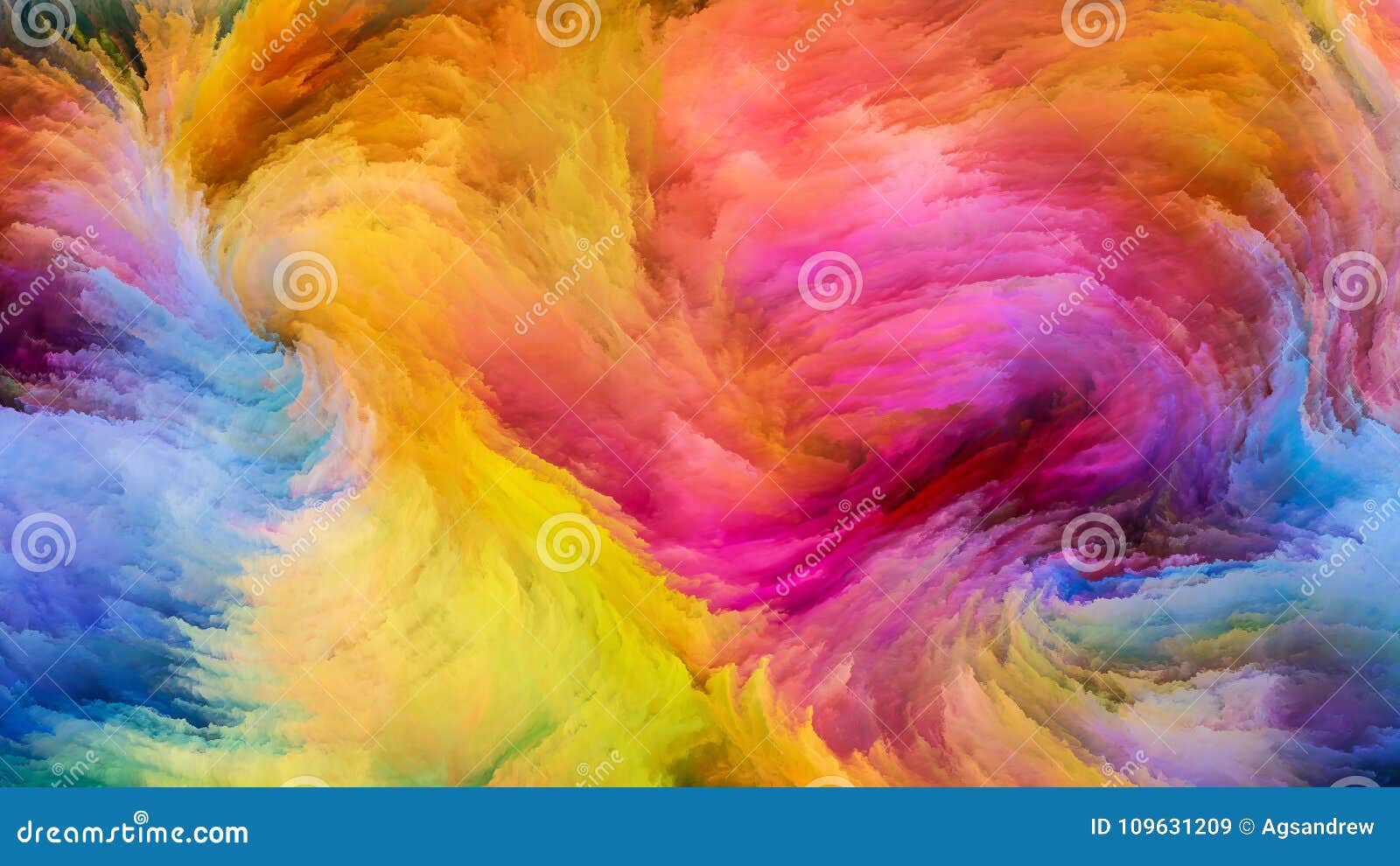 Colorful Paint Visualization Stock Illustration - Illustration of ...