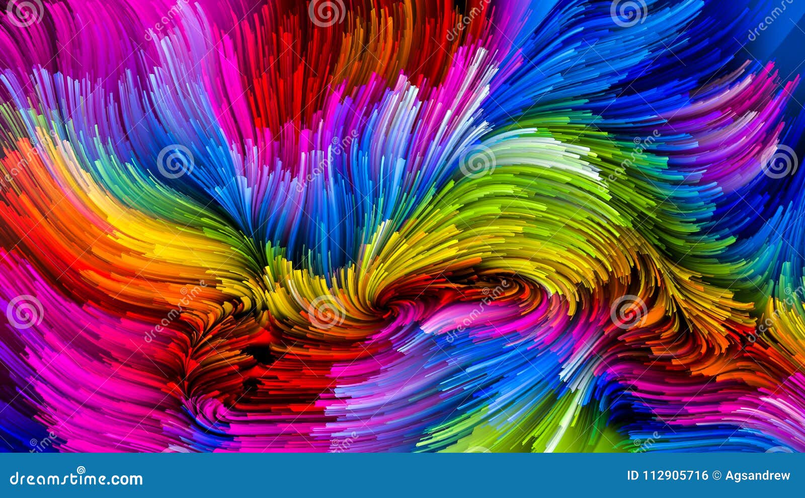 Colorful Paint Visualization Stock Illustration - Illustration of ...