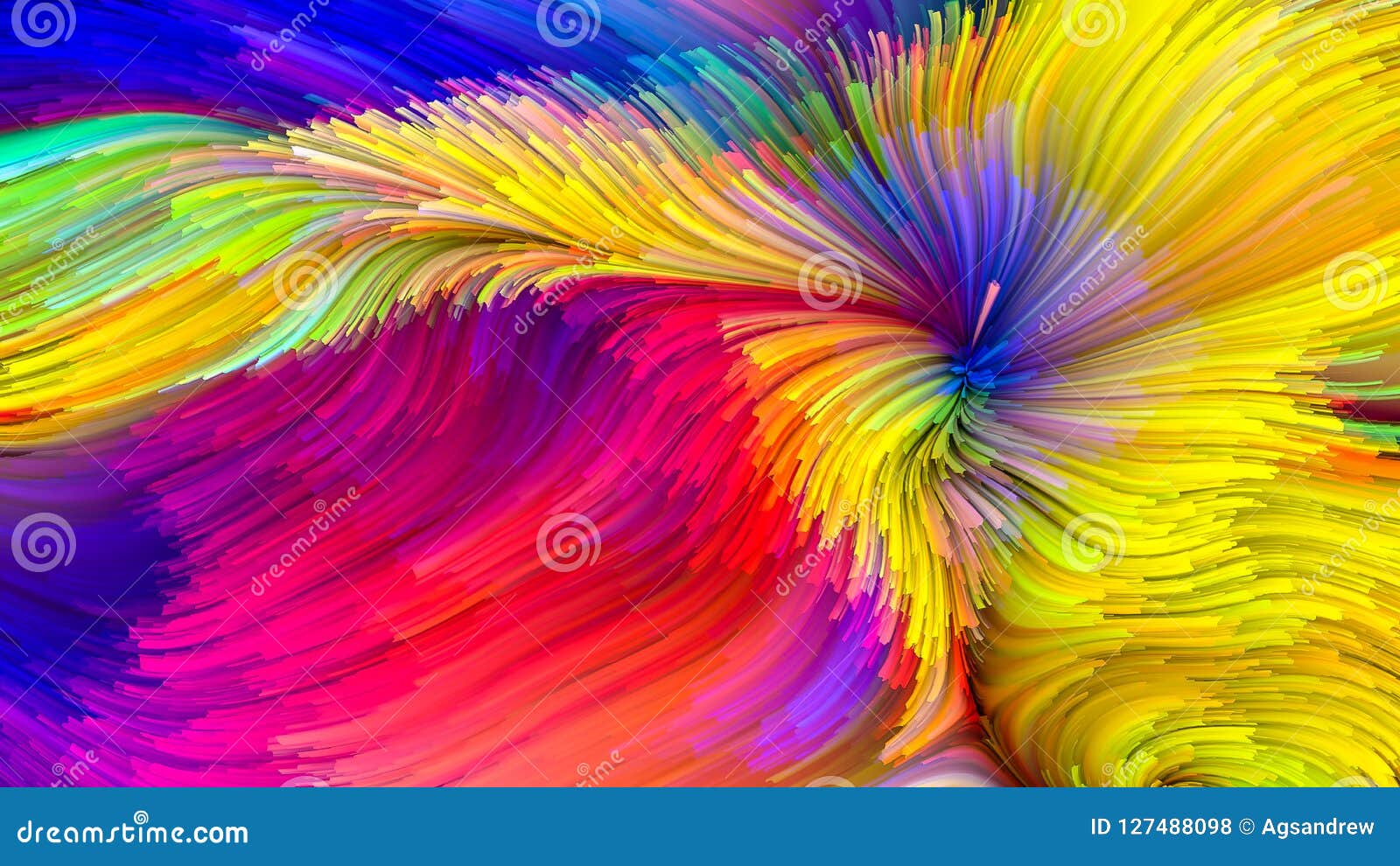 Colorful Paint Visualization Stock Illustration - Illustration of ...