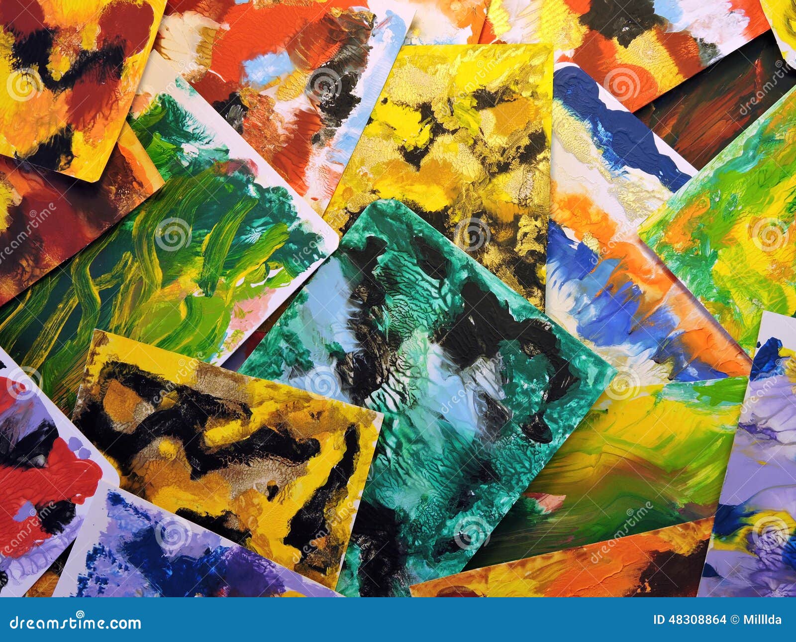 Colorful painted abstract stock photo. Image of nice - 48308864