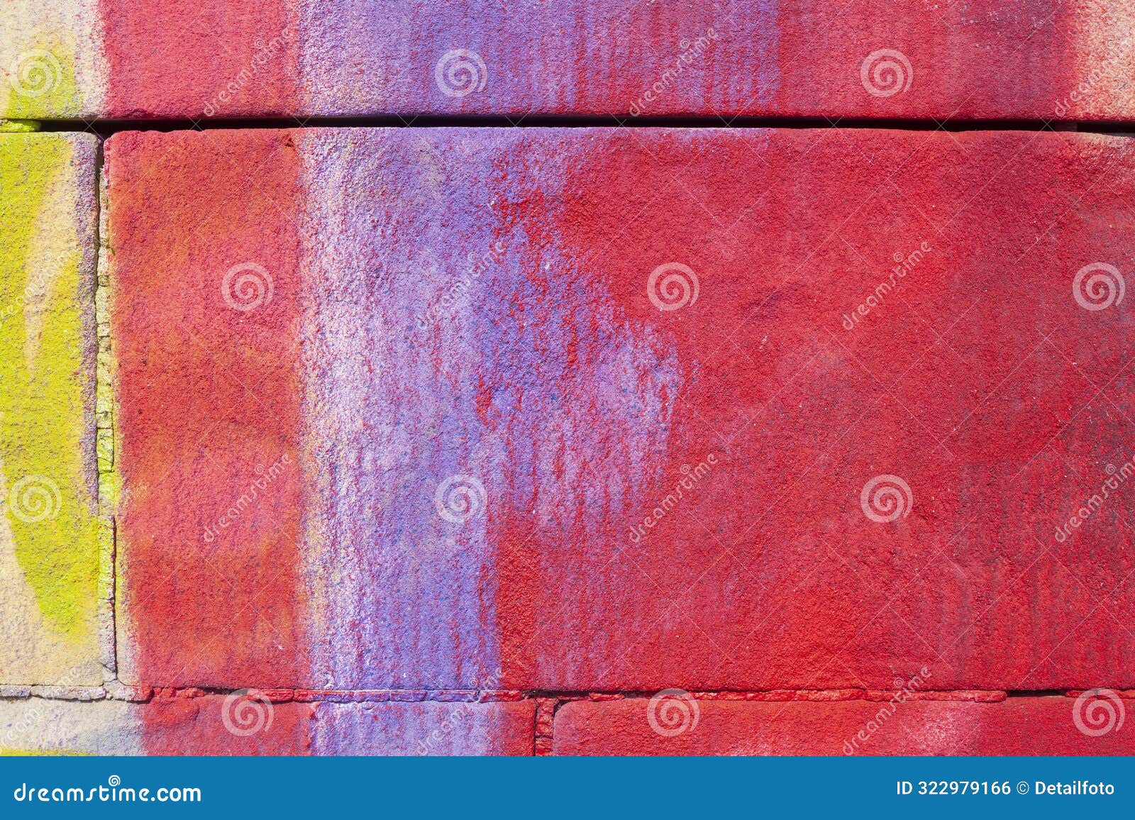 Colorful Painted Brick Wall As Background Stock Photo - Image of bricks ...