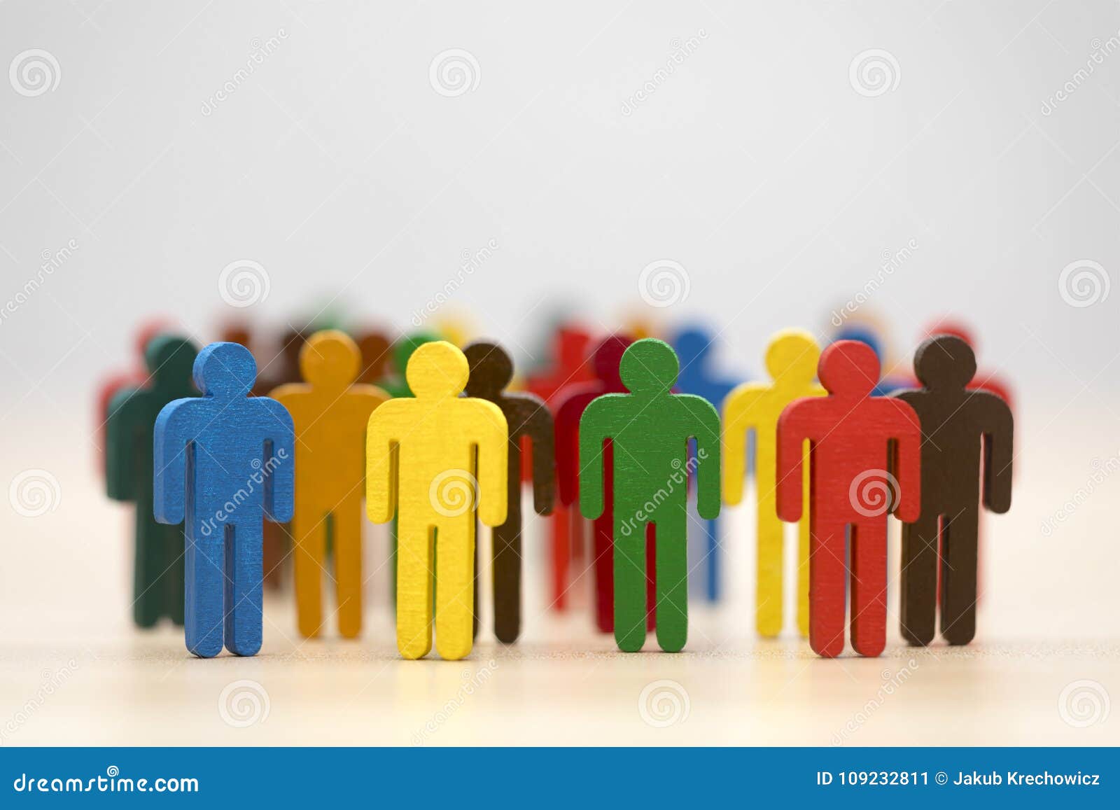 Colorful Group of People Figures Stock Image - Image of refugees ...