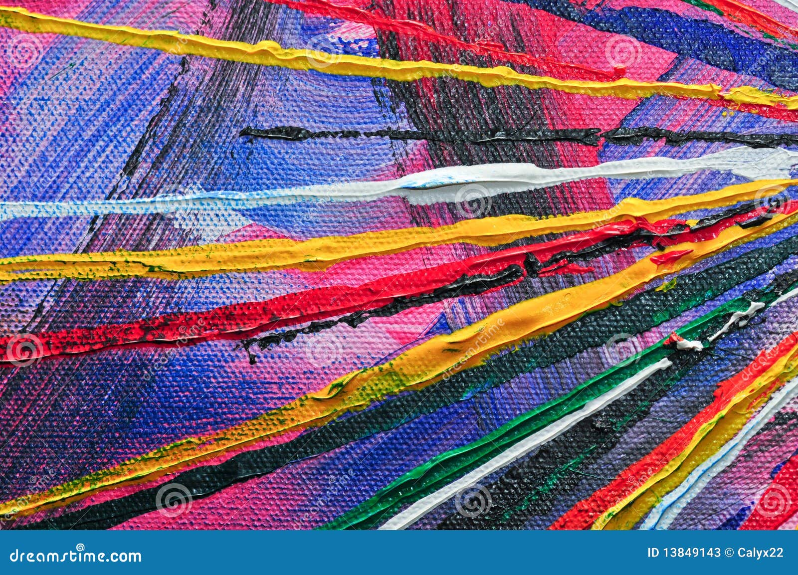 Colorful Painted Lines stock image. Image of stroke, create - 13849143