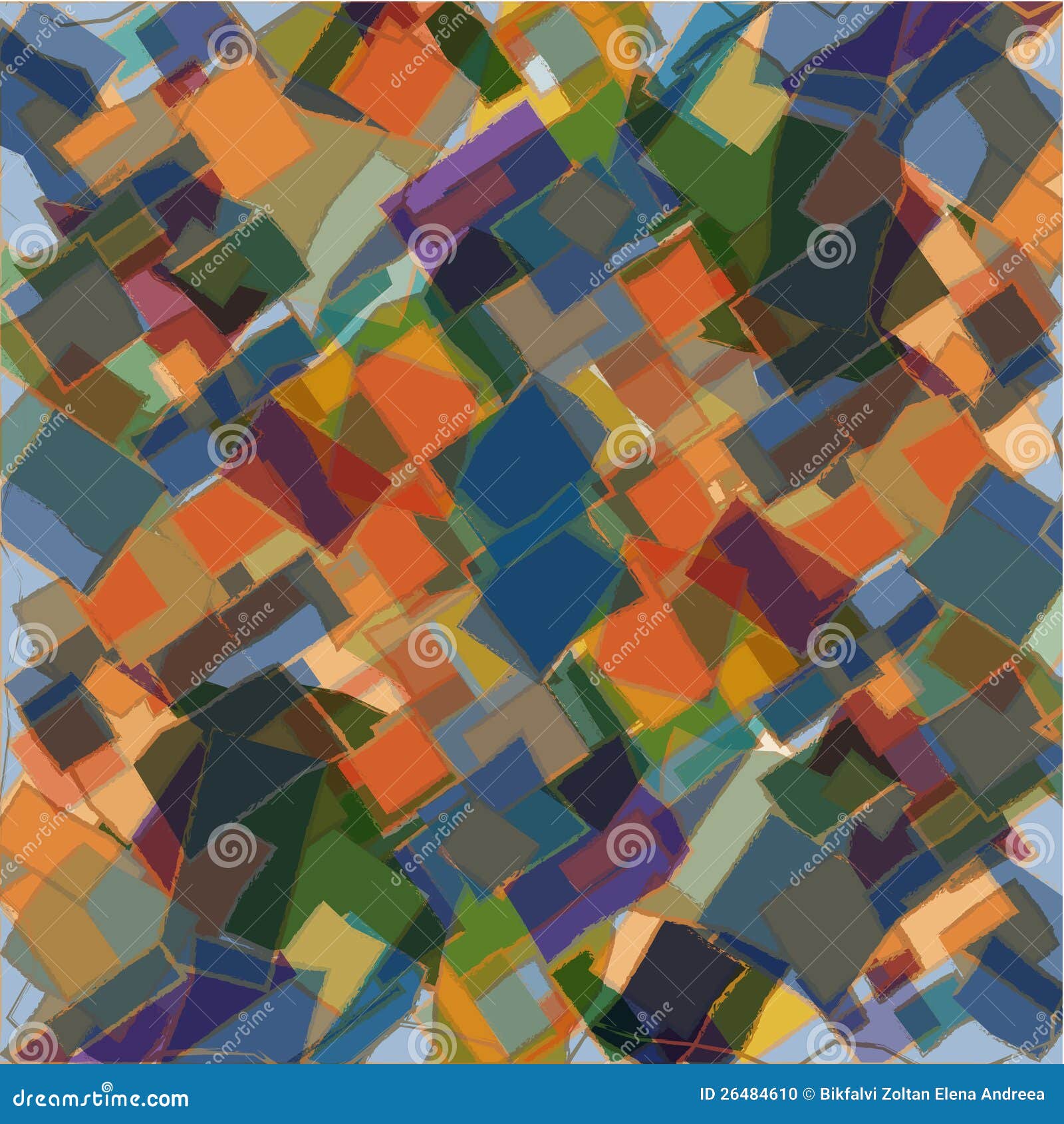 Colorful Painted Rectangles Stock Illustration - Illustration of ...