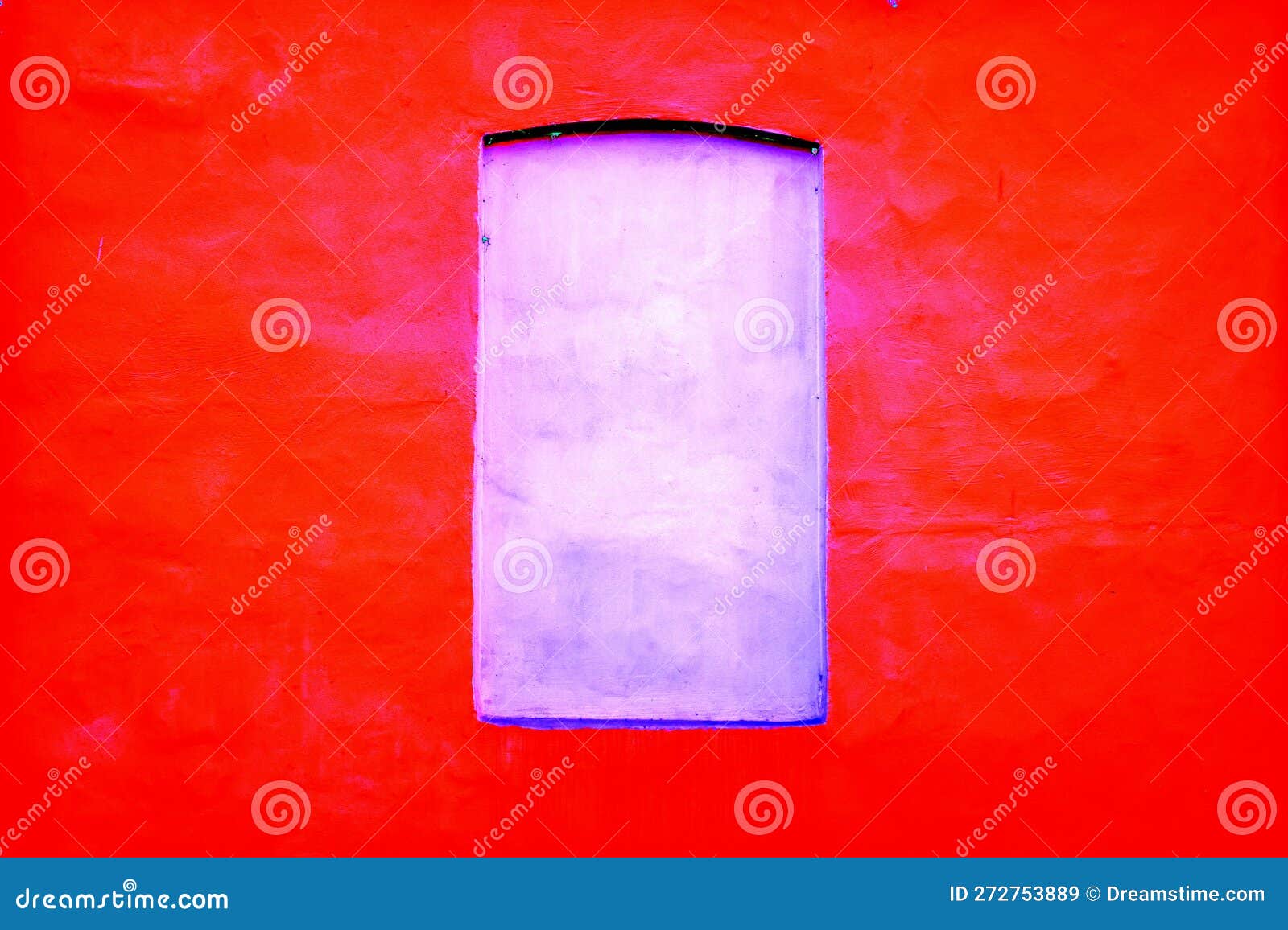 Colorful Painted Window on the Wall, Blind Window, Blind. Stock Image ...
