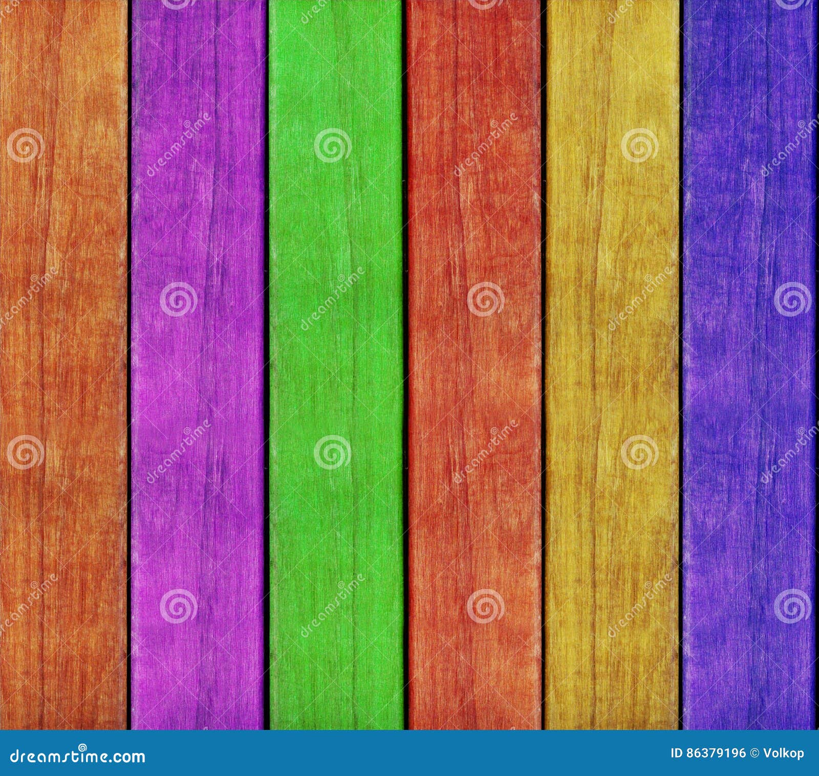 Colorful Painted Wood Plank Wall Texture Stock Photo - Image of ...