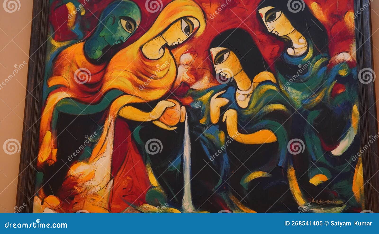 Colorful Painting Frame Image Hd Editorial Image - Image of empty ...