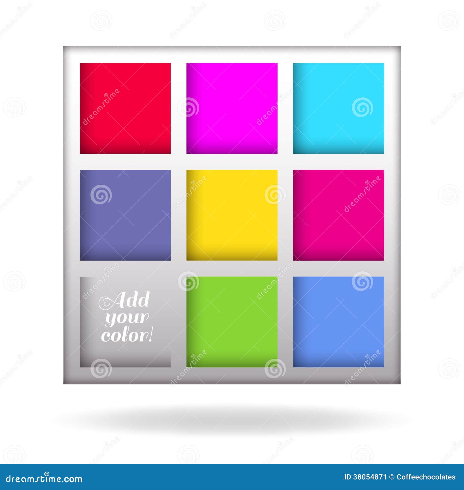 Colorful Palette of Colors Vector Stock Vector - Illustration of sample ...