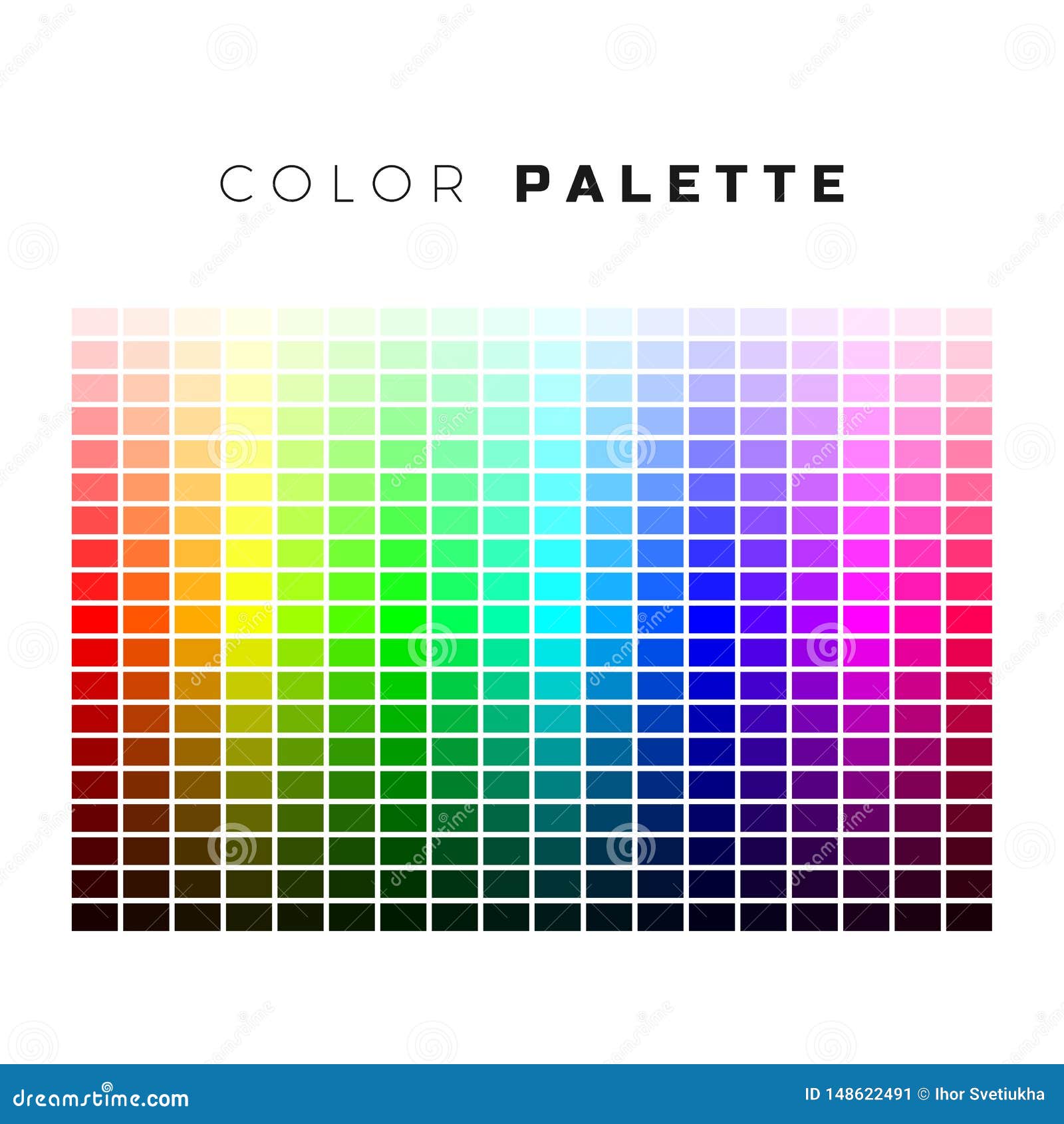 Colorful Palette. Set of Bright Colors of Rainbow Palette. Full ... Colorful Palette. Set of Bright Colors of Rainbow Palette. Full ...