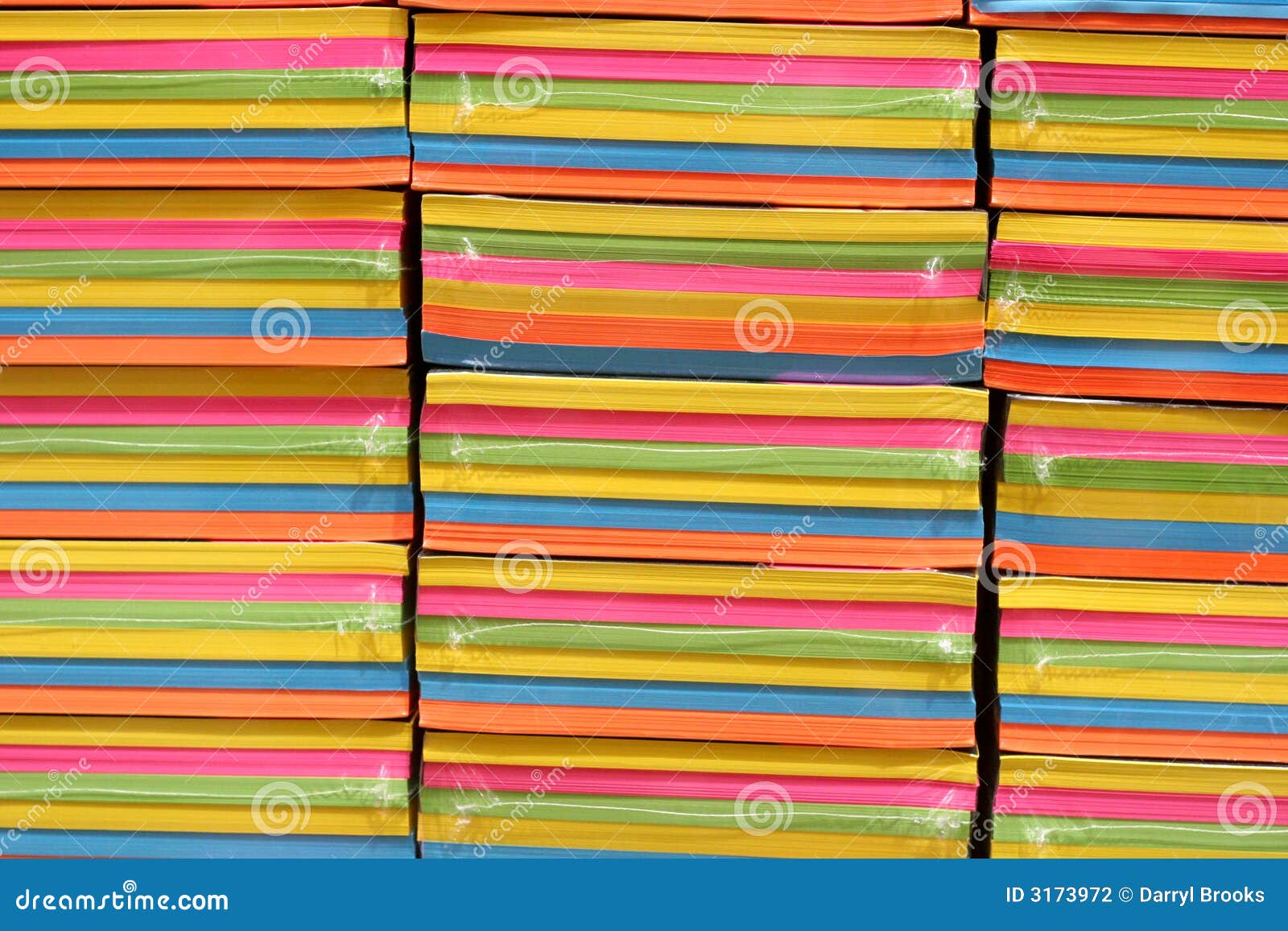Colorful Paper stock photo. Image of business, supplies - 3173972