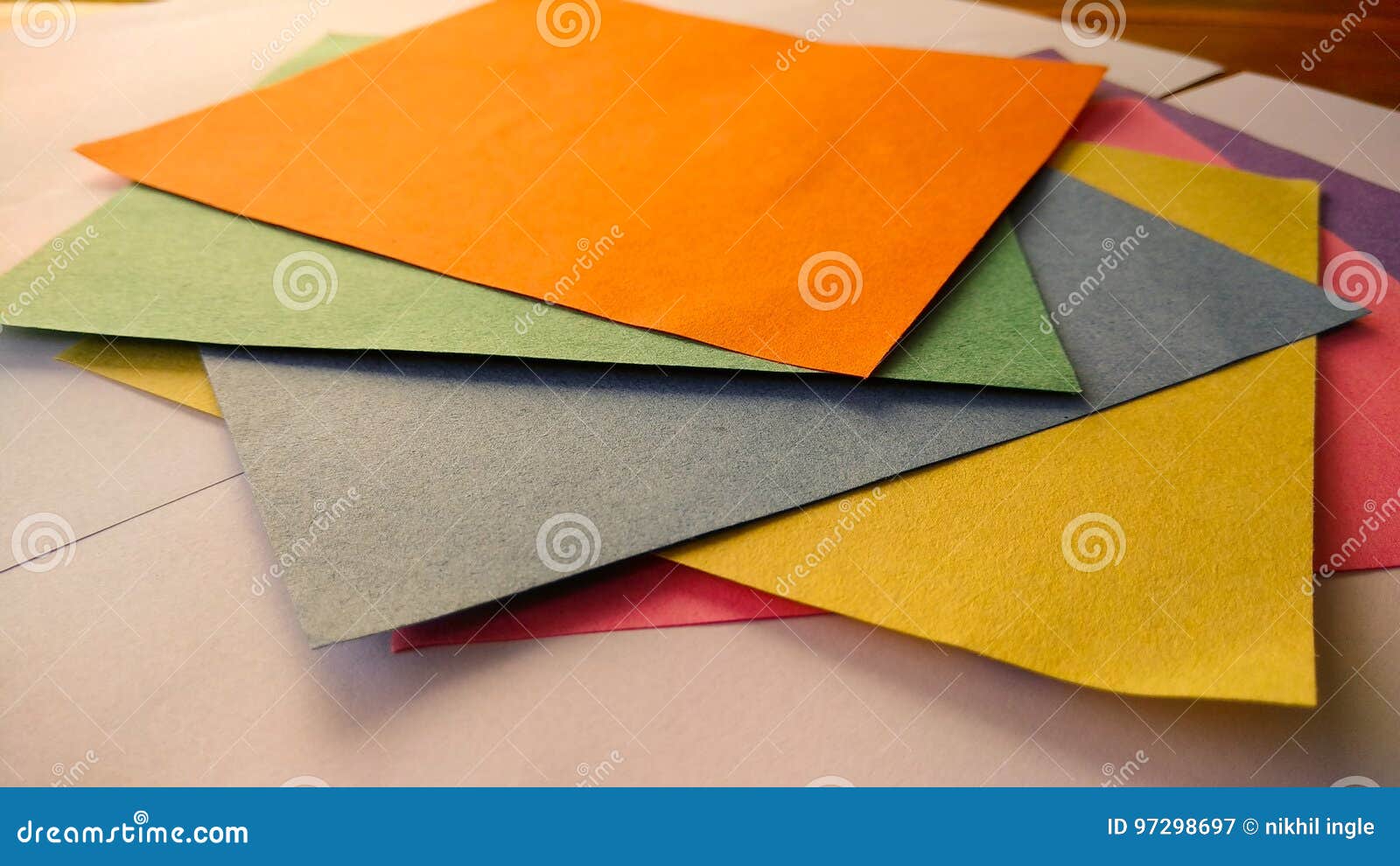 Colorful Paper Art and Craft Background Stock Image - Image of craft ...