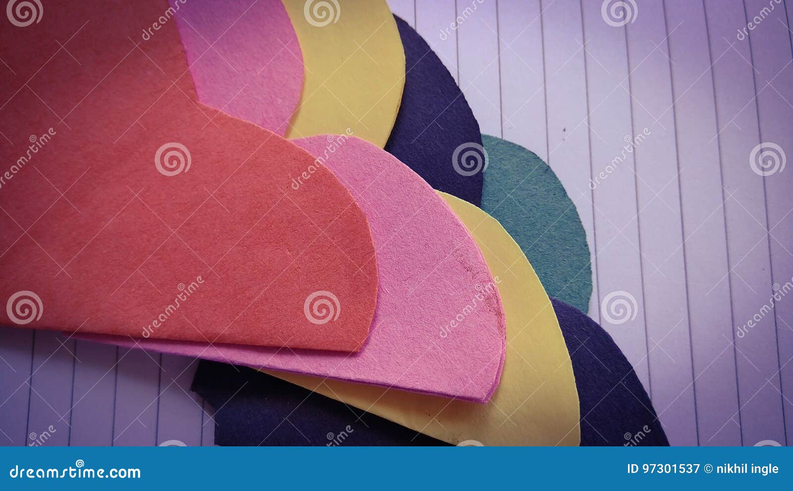 Colorful Paper Art and Craft Background Stock Image - Image of design ...