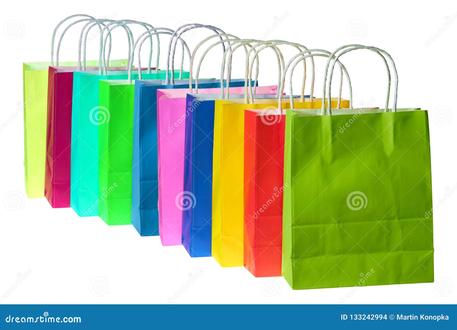 Colorful paper bags stock photo. Image of lifestyle - 133242994