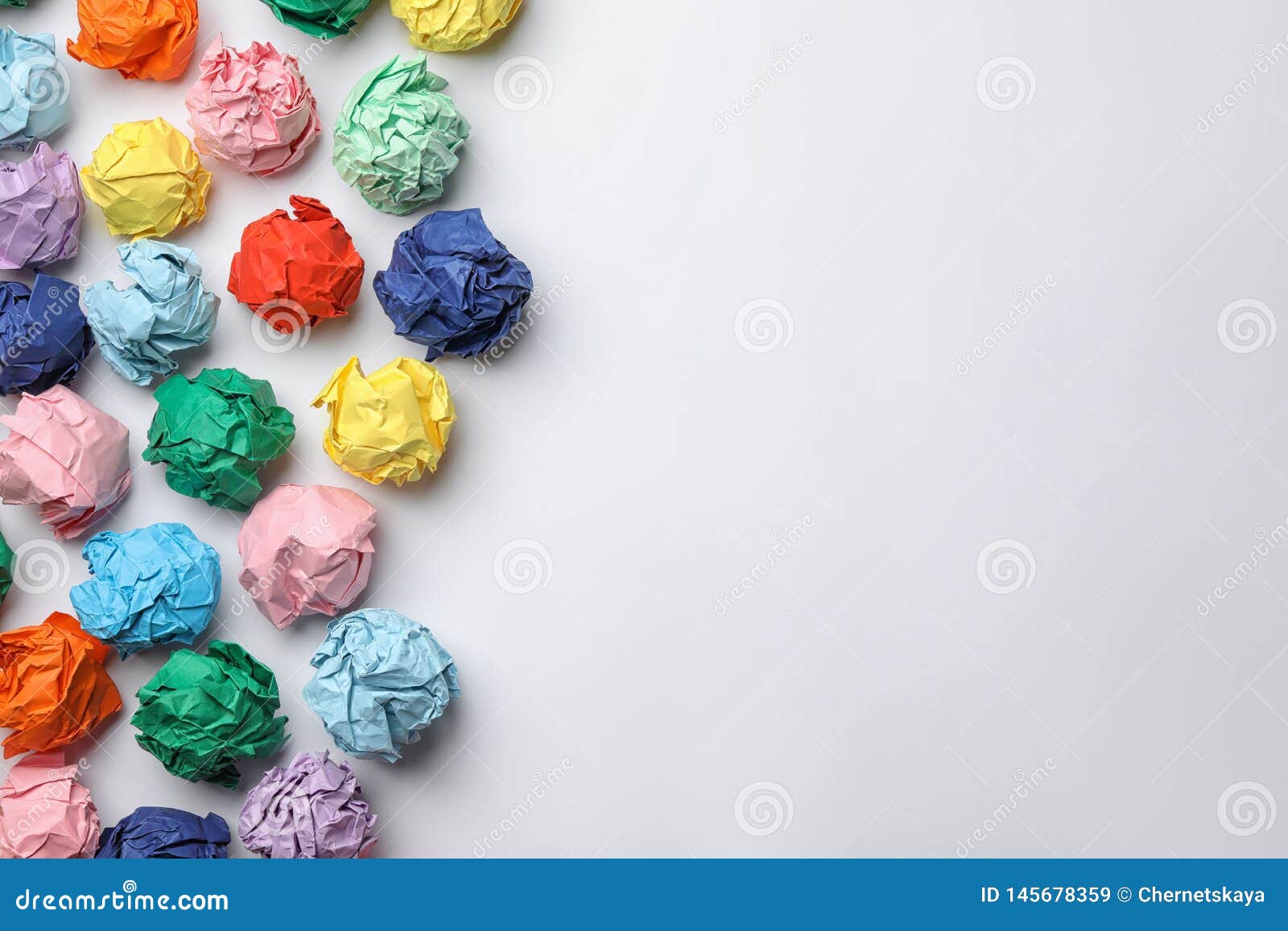 Colorful Paper Balls on White Background Stock Image - Image of balls ...