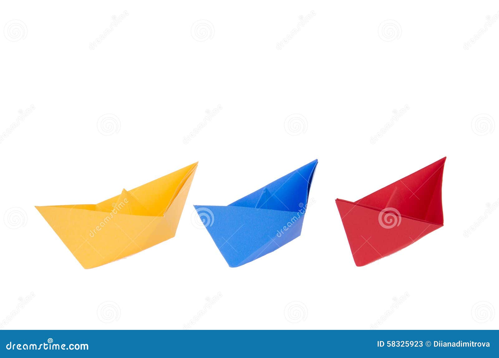 Colorful paper boats stock image. Image of creative, transport - 58325923
