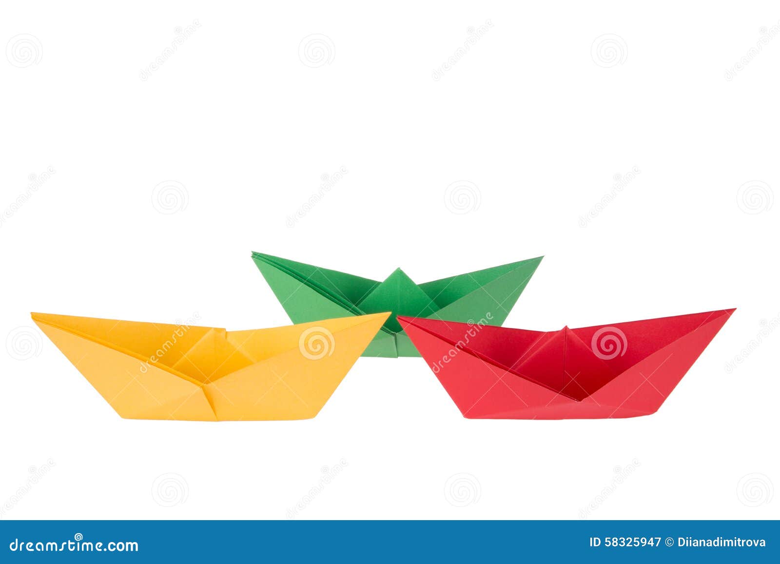 Colorful paper boats stock image. Image of colored, mixed - 58325947