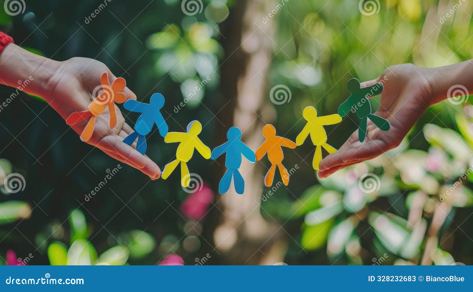 Visualizing Unity and Diversity with a Colorful Paper Chain of Human ...