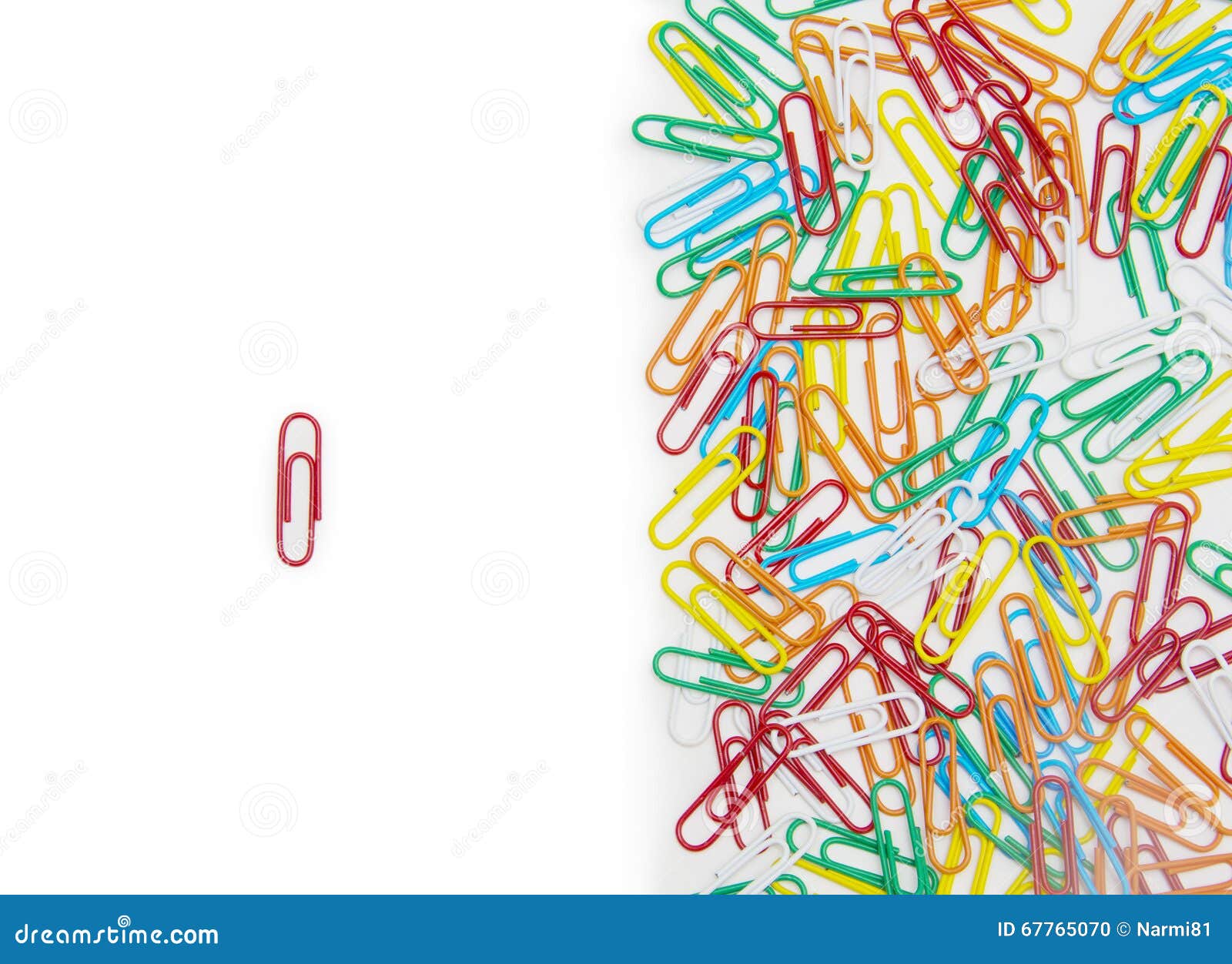 Colorful Paper Clip Isolated on White Background Stock Photo - Image of ...