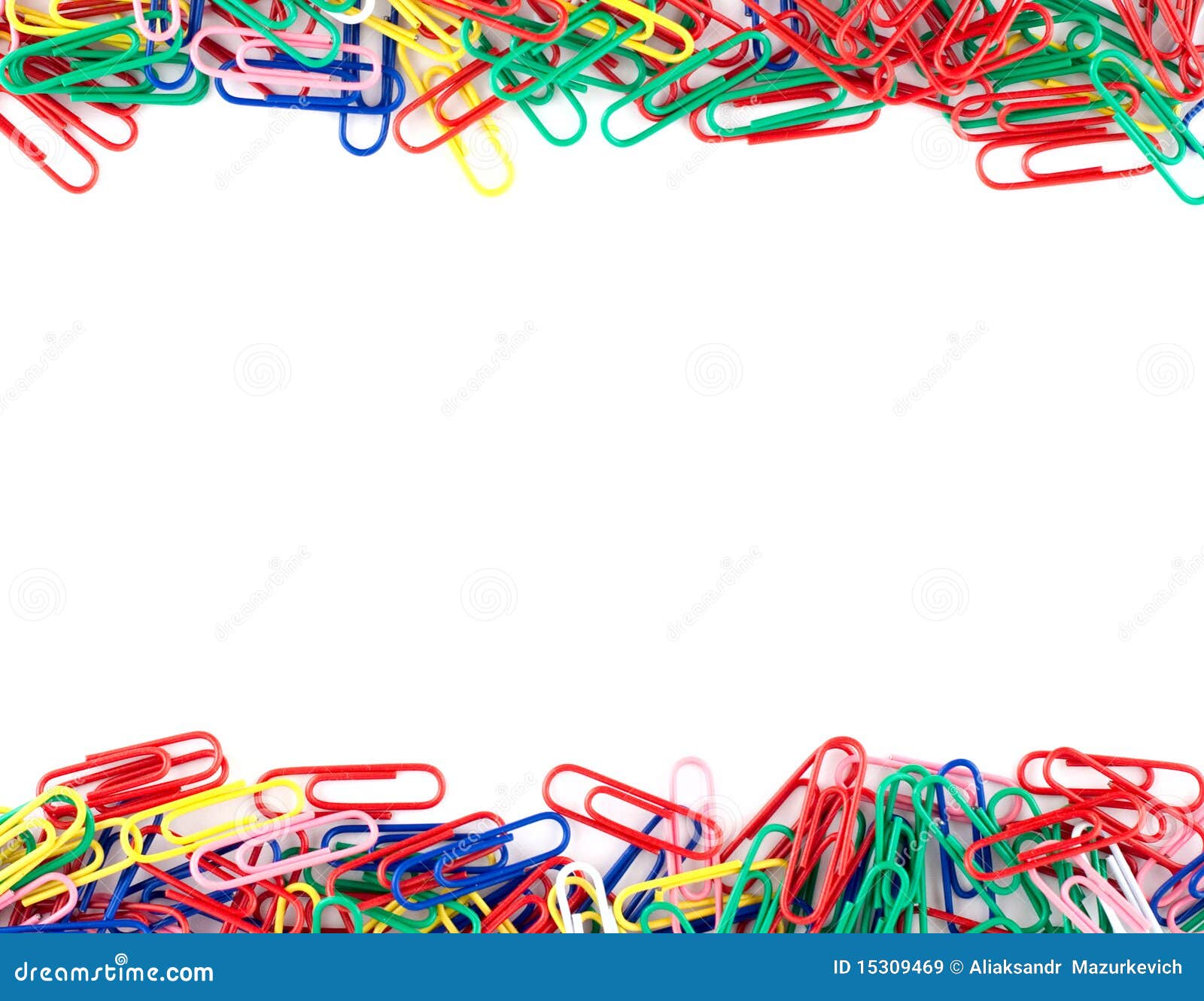 Colorful paper clips stock image. Image of accessories - 15309469
