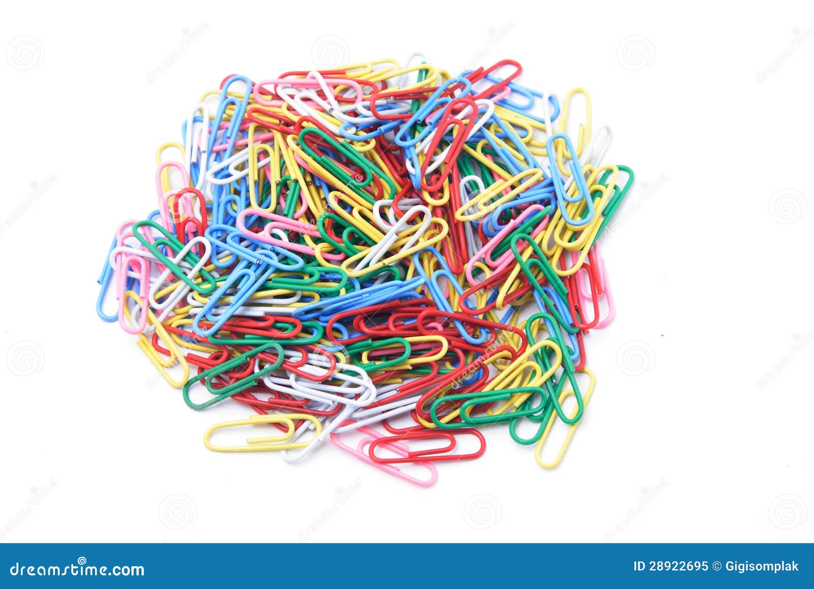 Colorful paper clips stock image. Image of ideai, fastener - 28922695