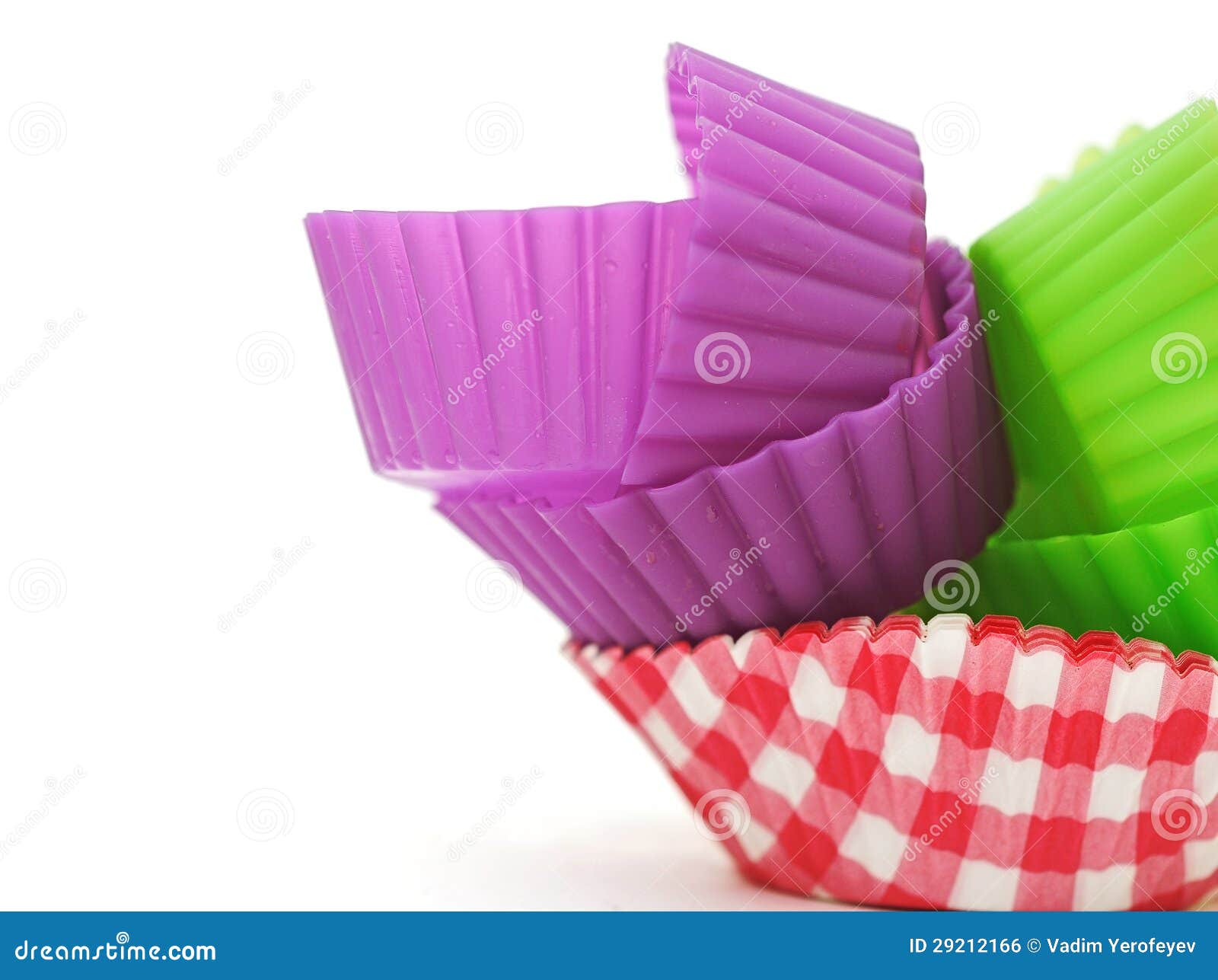 Colorful Paper Cup Cake Cases Stock Photo - Image of holders ...