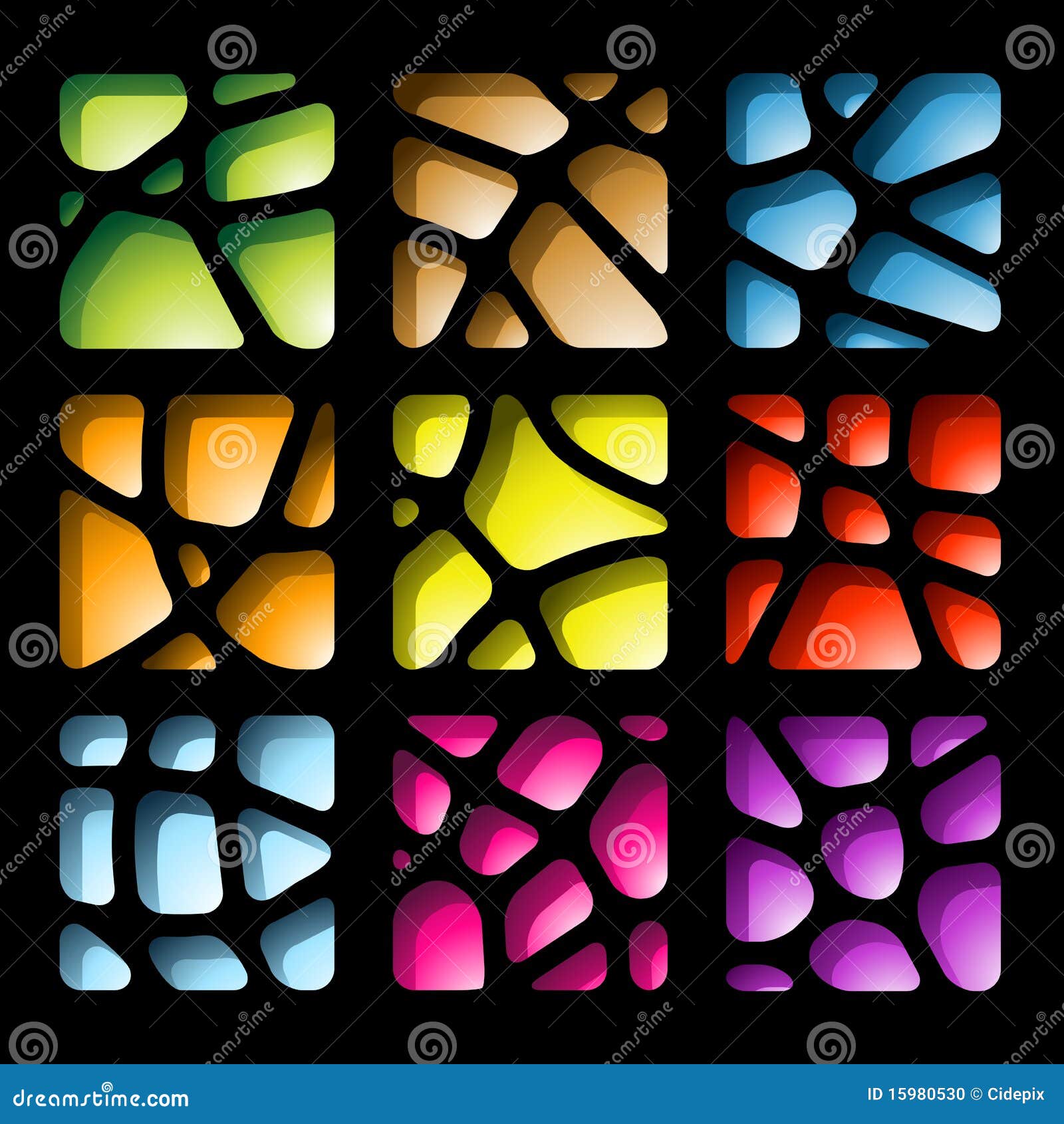 Colorful Paper Cutouts stock vector. Illustration of brown - 15980530