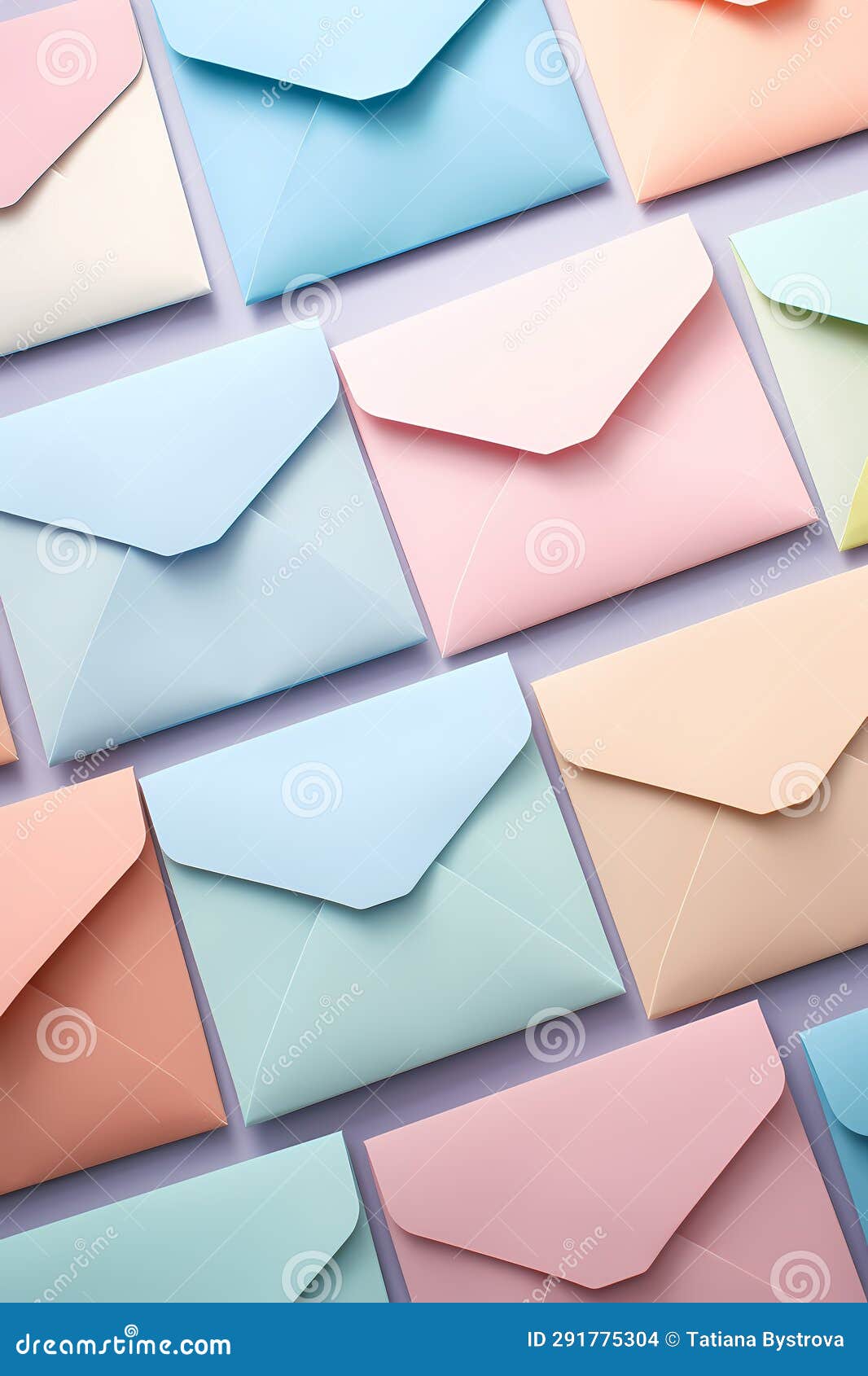 Colorful Paper Envelopes Background Stock Illustration - Illustration ...