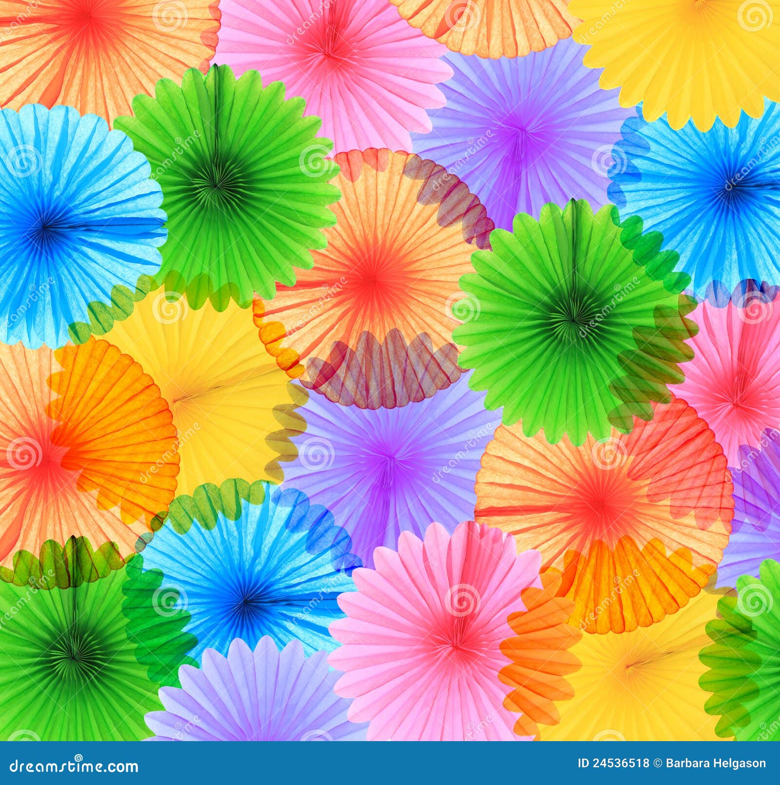 Colorful paper fans stock photo. Image of ornament, vibrant - 24536518